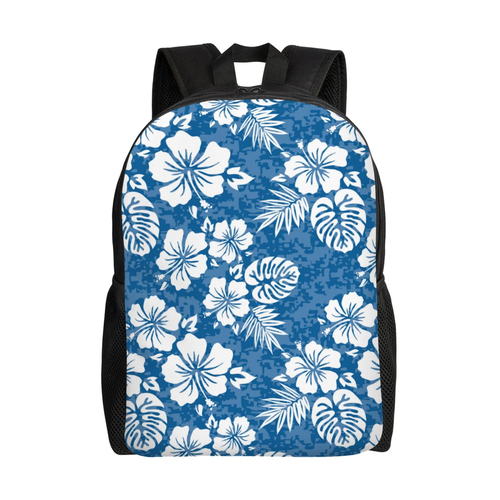 Fuzoiu Leaves And Flowers Print Laptop Backpack,Work Business Backpacks ...