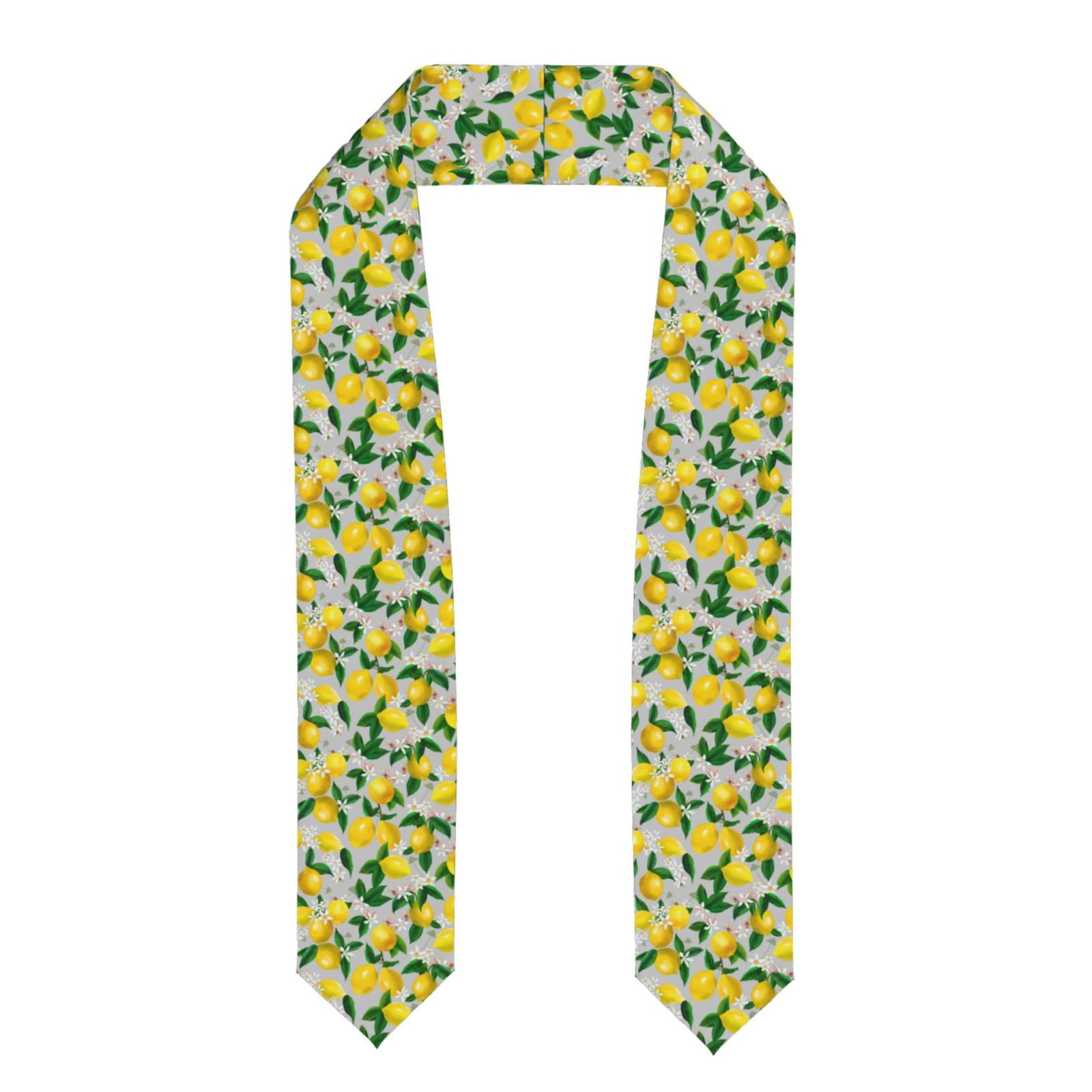 Fuzoiu Lemon Seamless Pattern Oil Painting Effect Print Graduation Sash ...