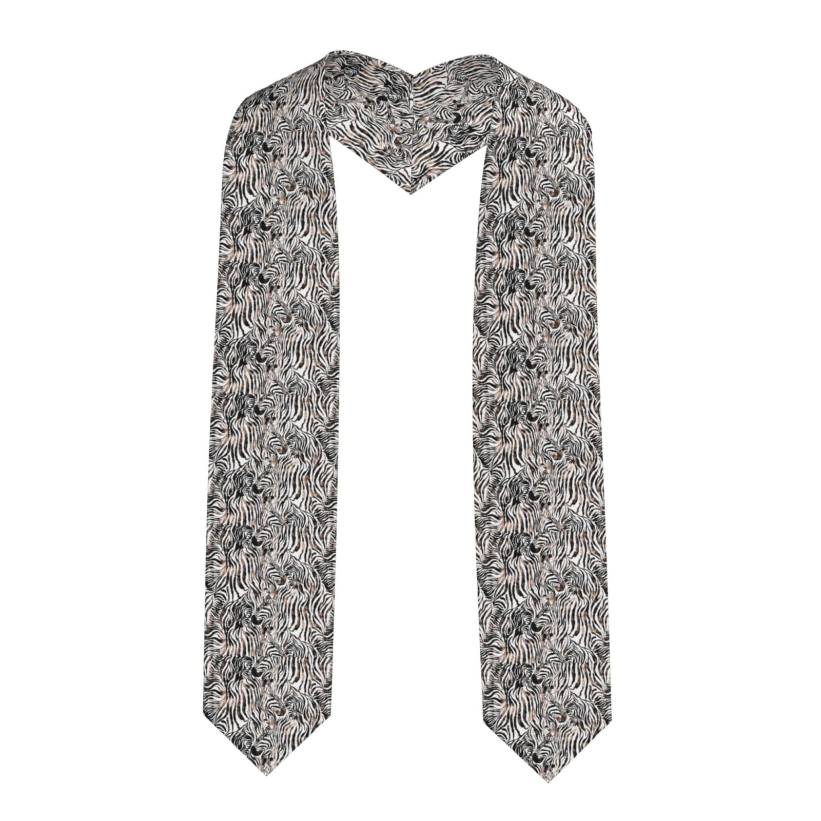Fuzoiu Leopard And Zebra Print Graduation Sash,Graduation Stole,Unisex ...