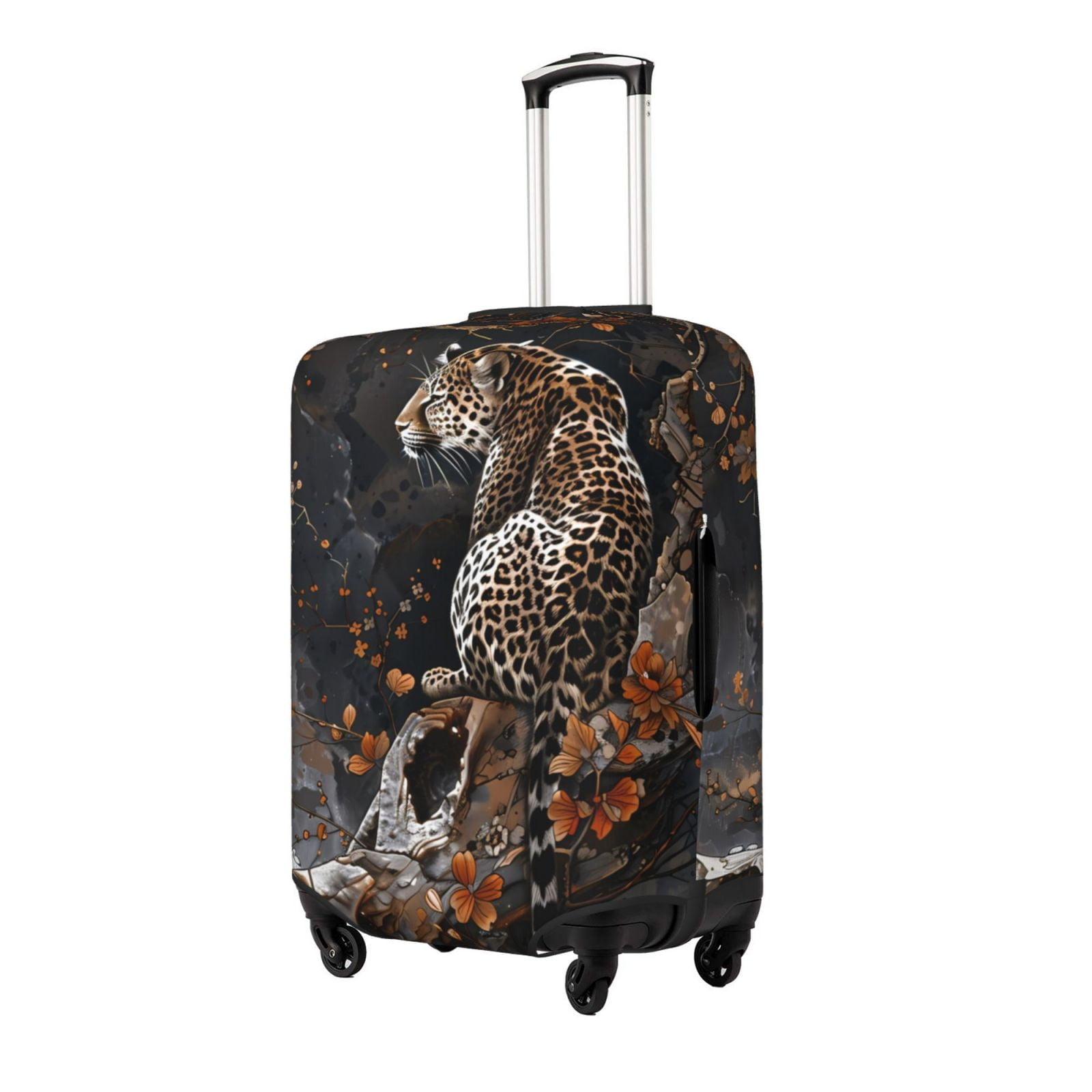 Fuzoiu Leopard On Tree Branch Print Suitcase Cover,Washable Luggage ...