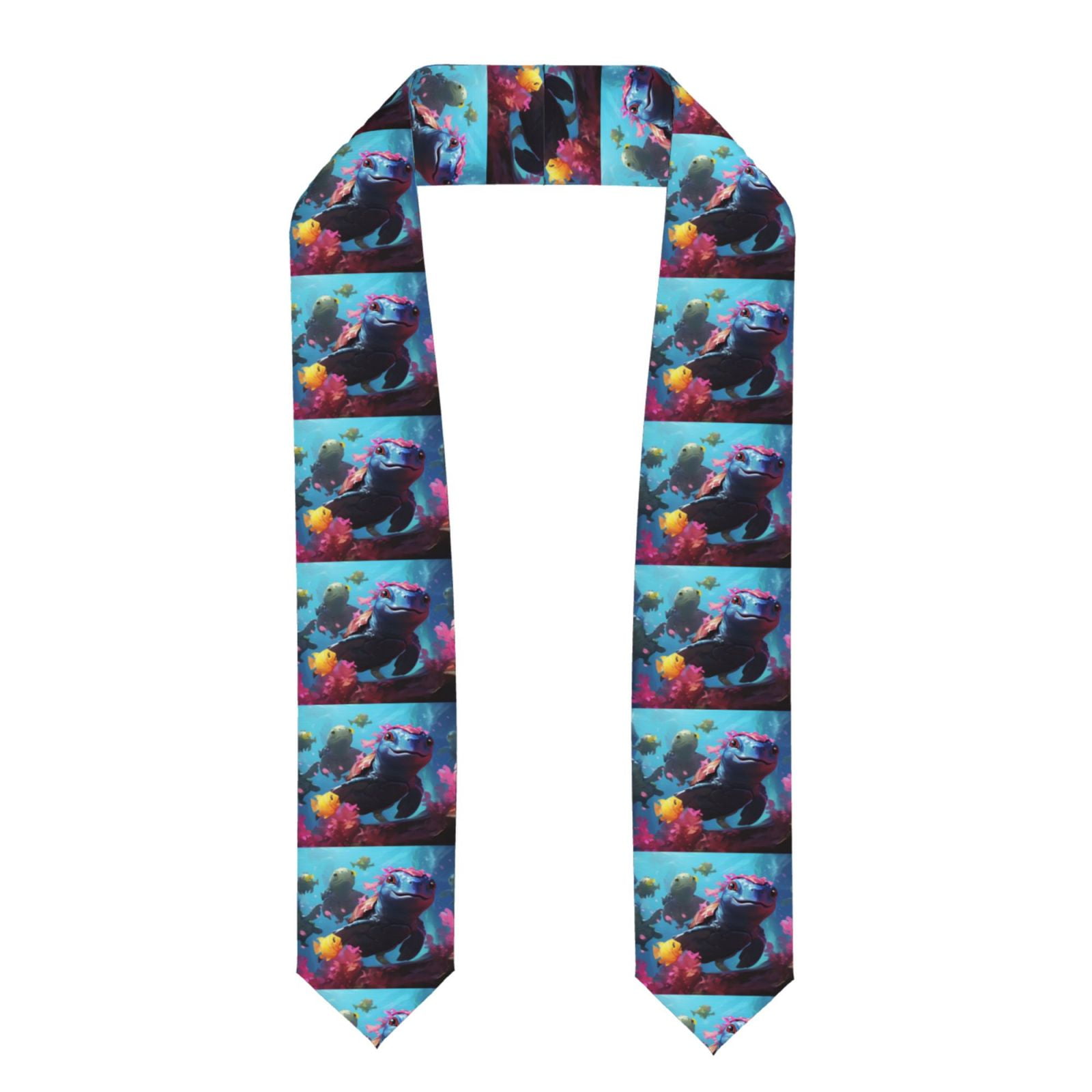 Fuzoiu Lively Cute Turtle Print Graduation Sash,Graduation Stole,Unisex ...