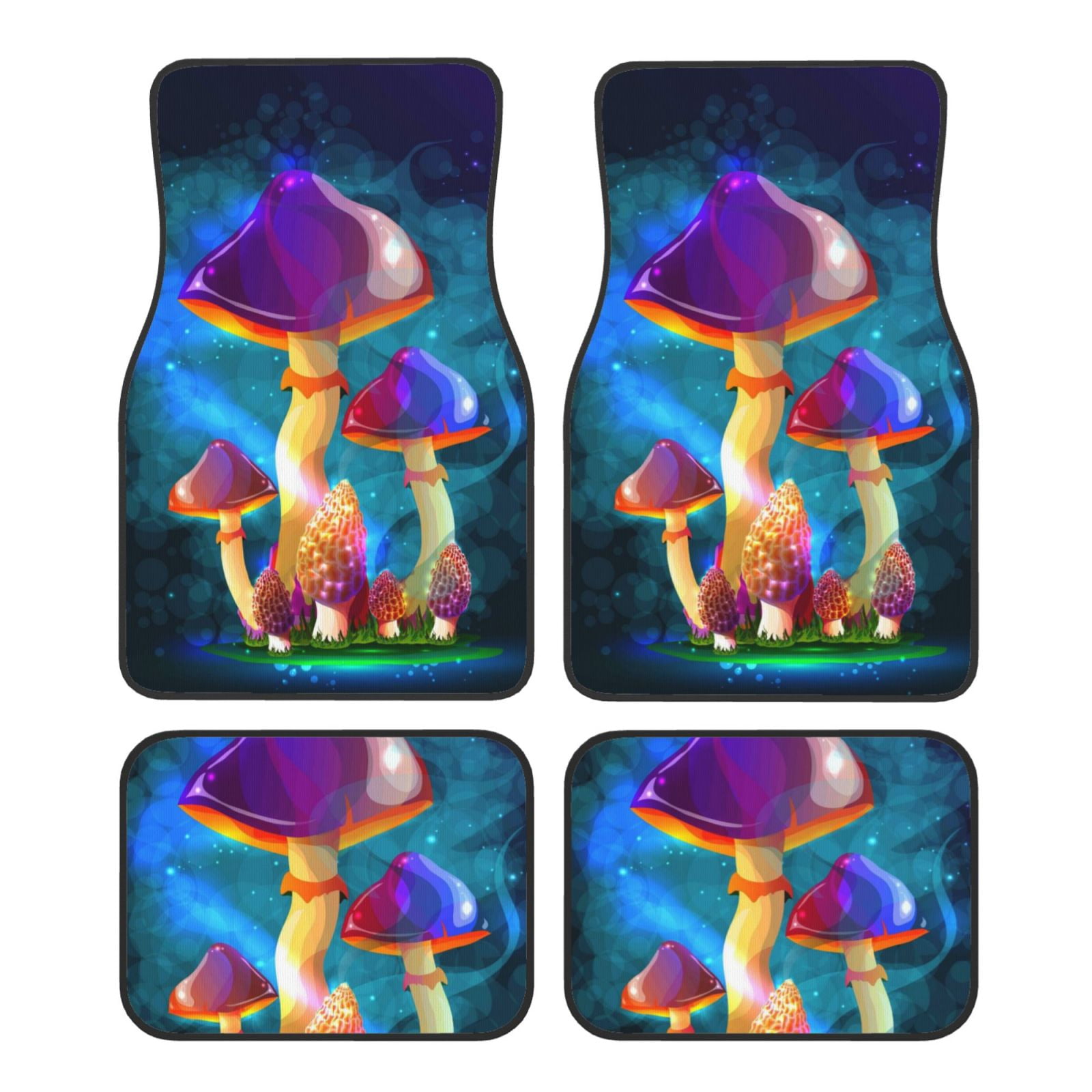 Fuzoiu Magic Mushrooms ,Fireflies Print Carpet Floor Mats for Car,Car ...