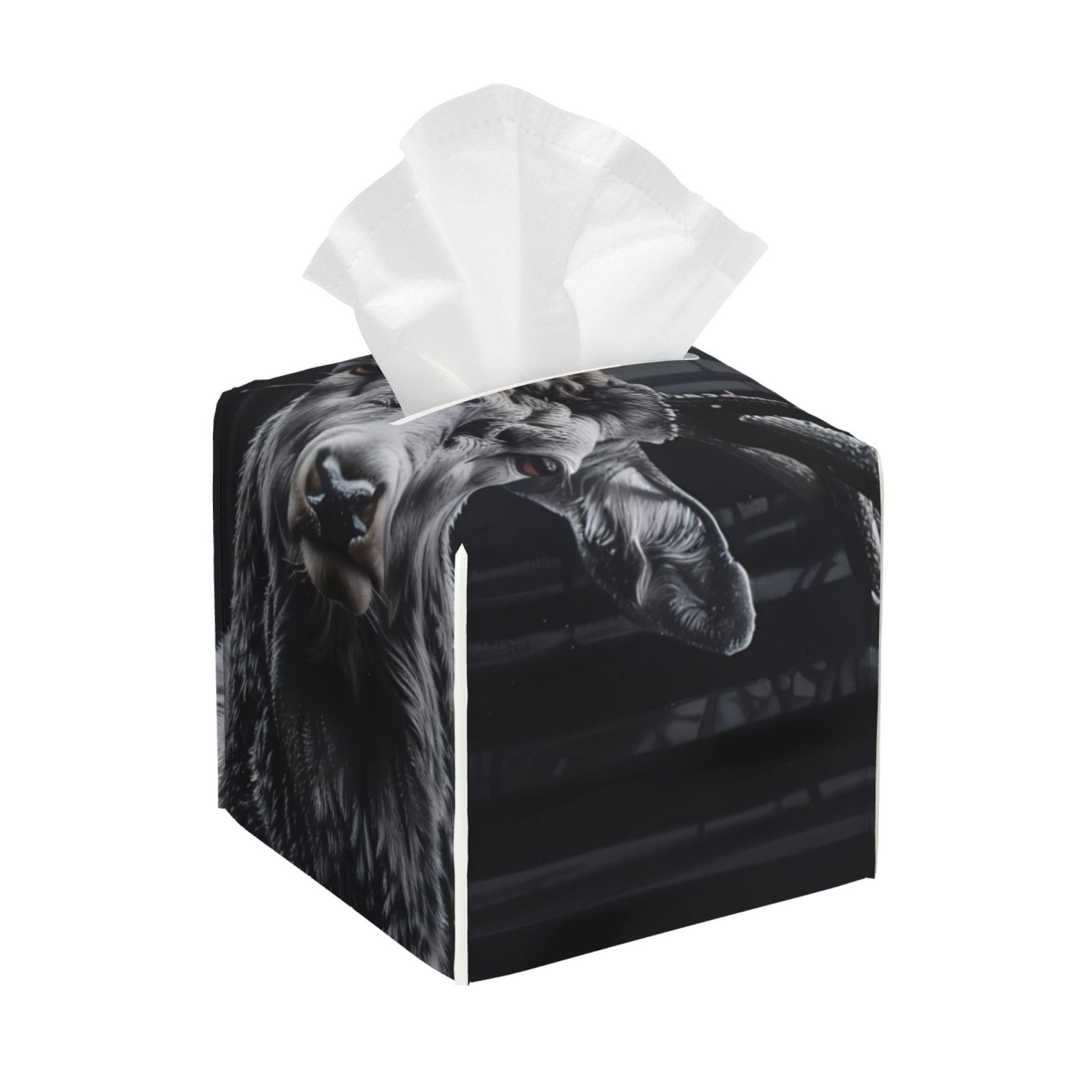 Fuzoiu Majestic Forest Stag Print Tissue Box Cover Holder, Square ...