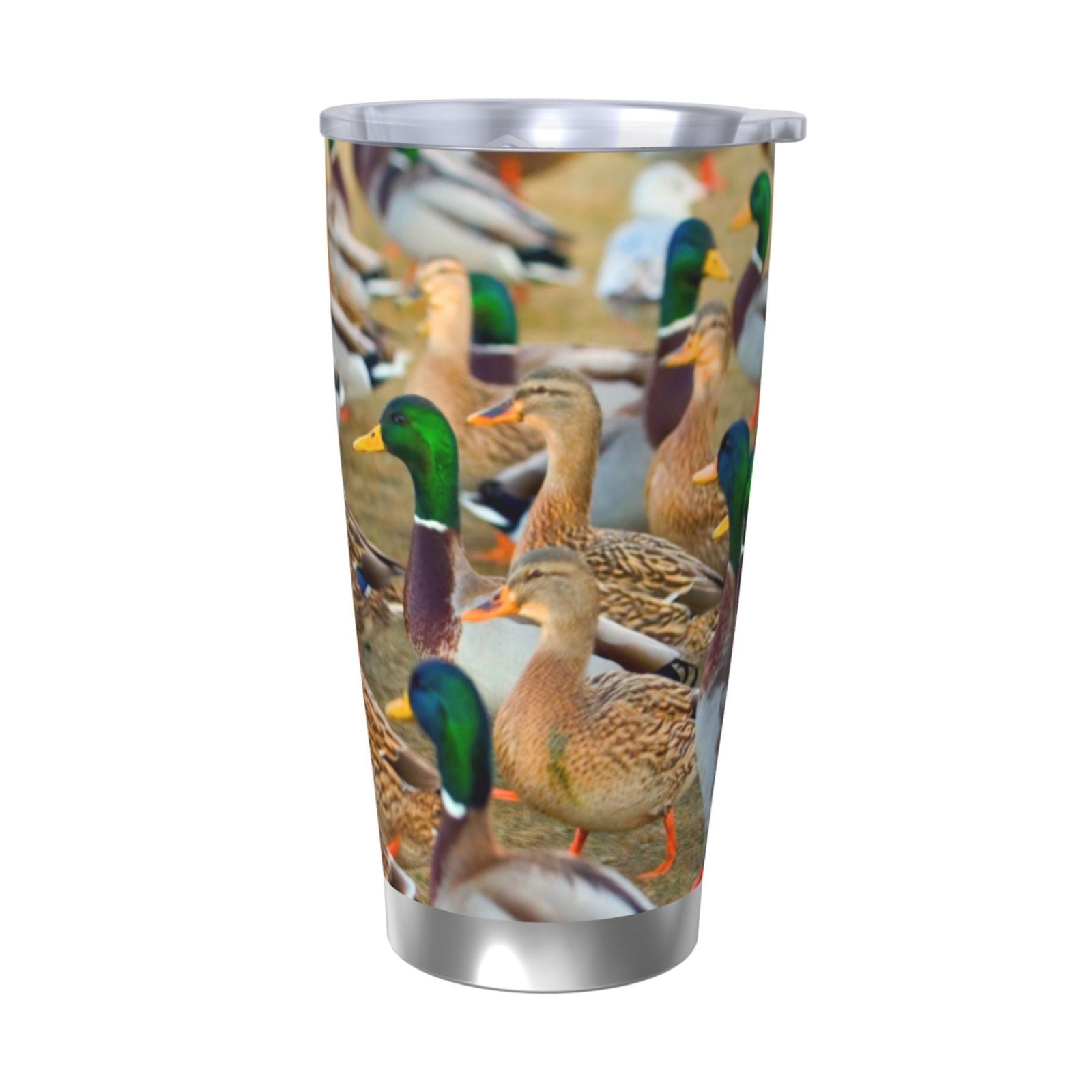 Fuzoiu Mallard Ducks Print 20oz Tumbler, Stainless Steel Vacuum ...