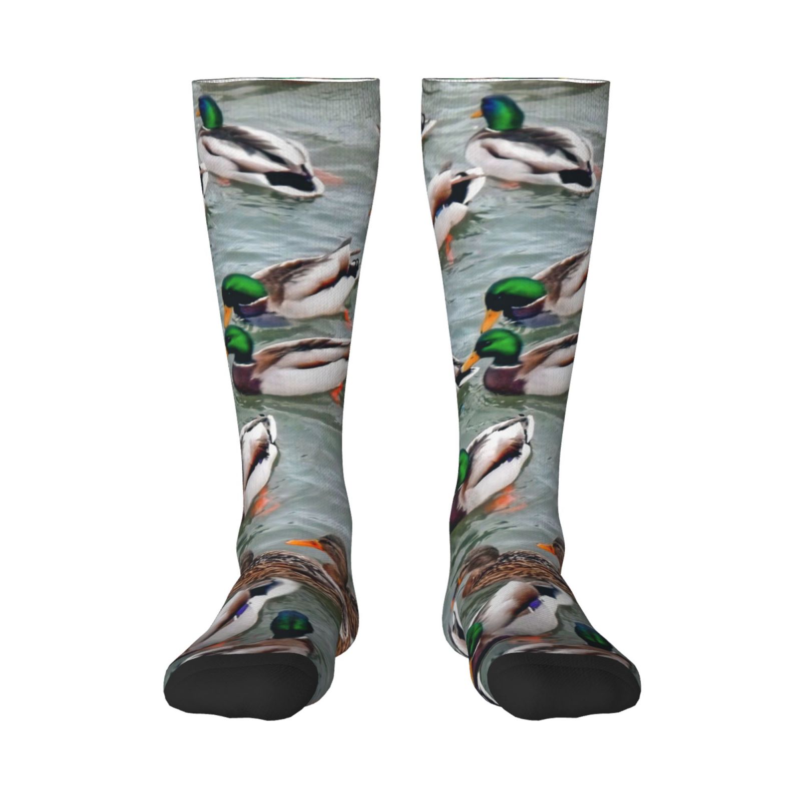 Fuzoiu Mallard Ducks Swimming Print Adult Stockings,Crew Socks,Unisex ...