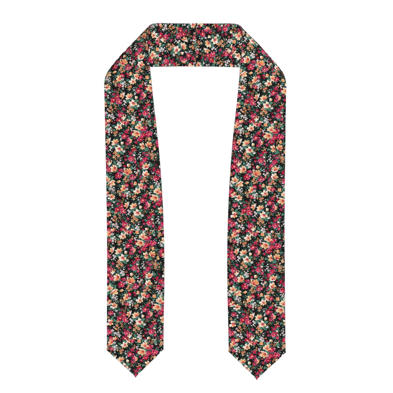 Fuzoiu Many Kind Of Flowers Print Graduation Sash,Graduation Stole ...