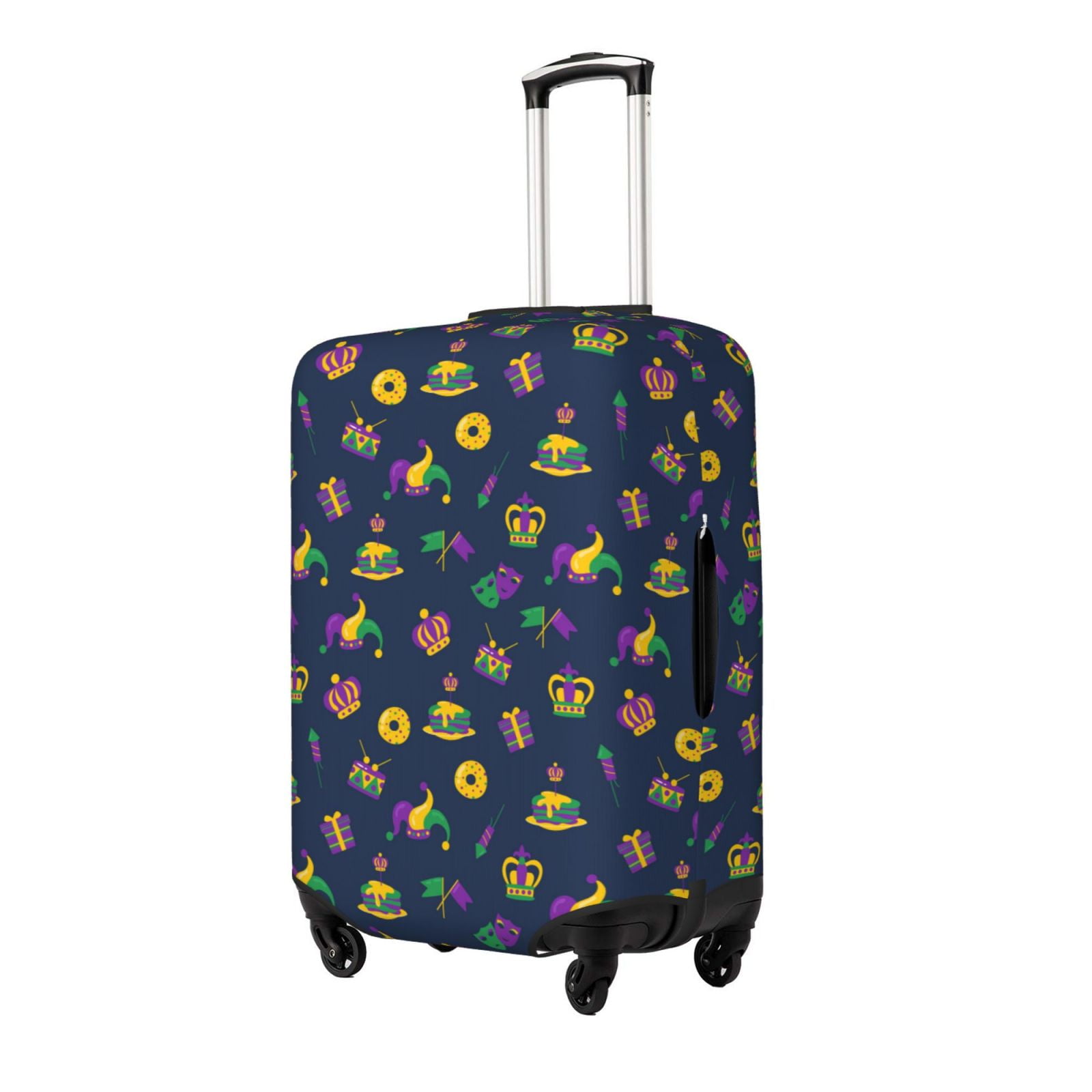 Fuzoiu Mardi Gras Carnival Print Suitcase Cover,Washable Luggage Covers ...