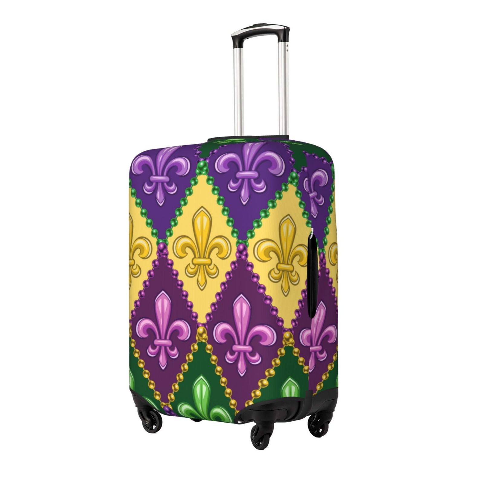 Fuzoiu Mardi Gras4 Print Suitcase Cover,Washable Luggage Covers for ...