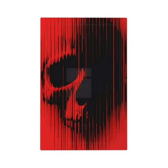 Fuzoiu Minimalist Skull Red Print Single Duplex Outlet Cover Plate ...