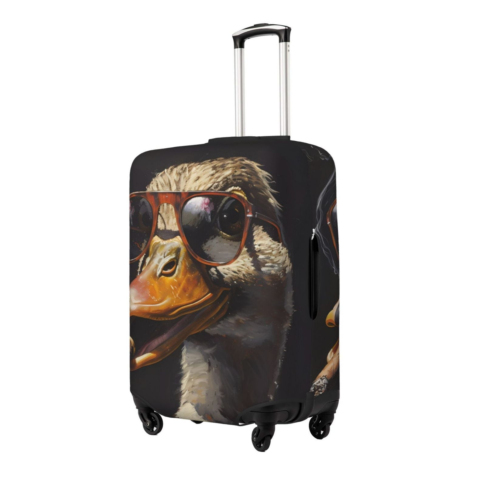 Fuzoiu Modern Funny Duck Print Suitcase Cover,Washable Luggage Covers ...