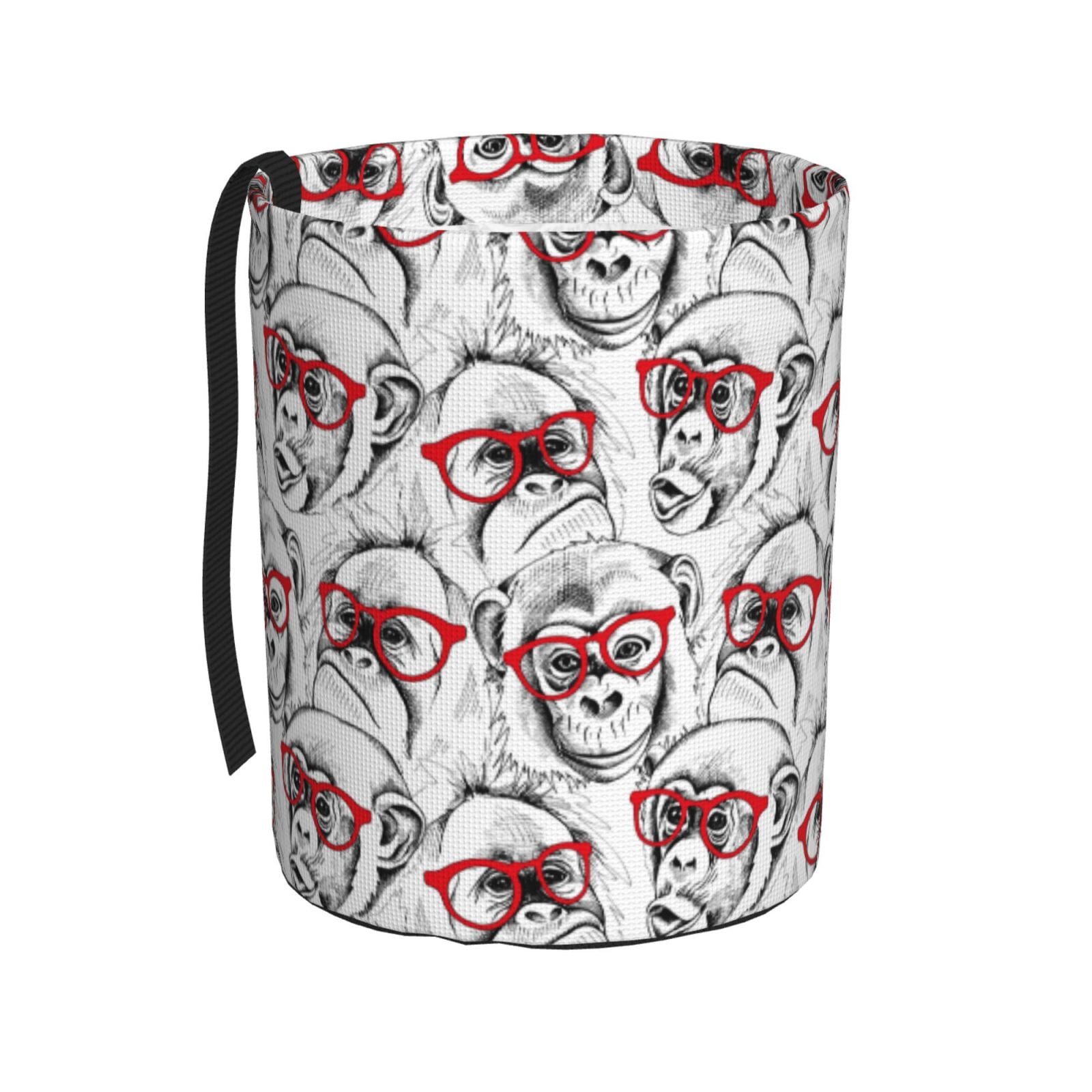 Fuzoiu Monkey Print Car Trash Can,Leakproof Car Trash Can,Hanging ...