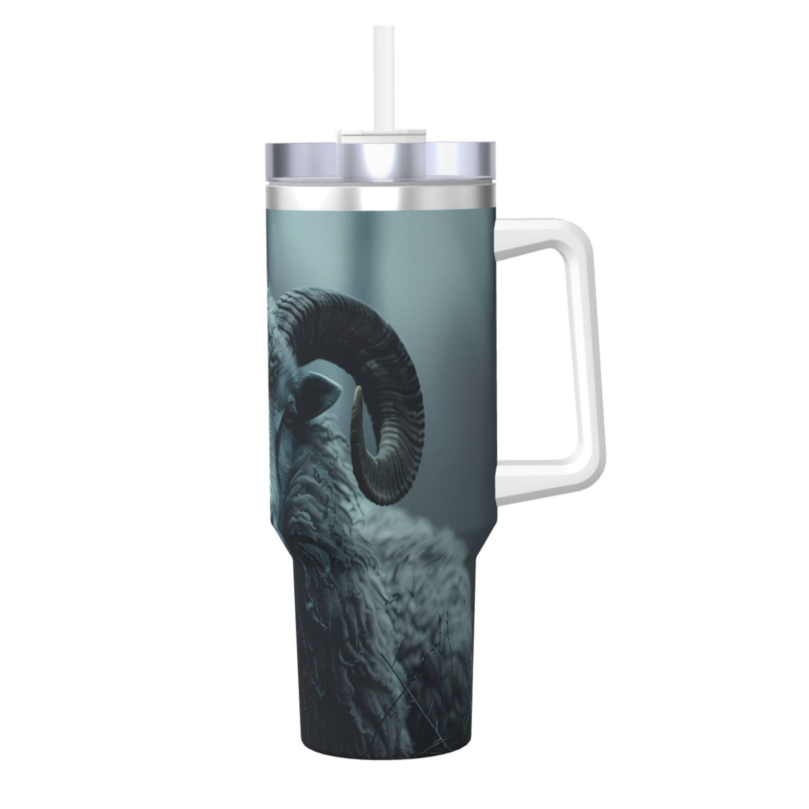 Fuzoiu Moody Ram Portrait Print 40OZ Ice Bully Stainless Steel ...