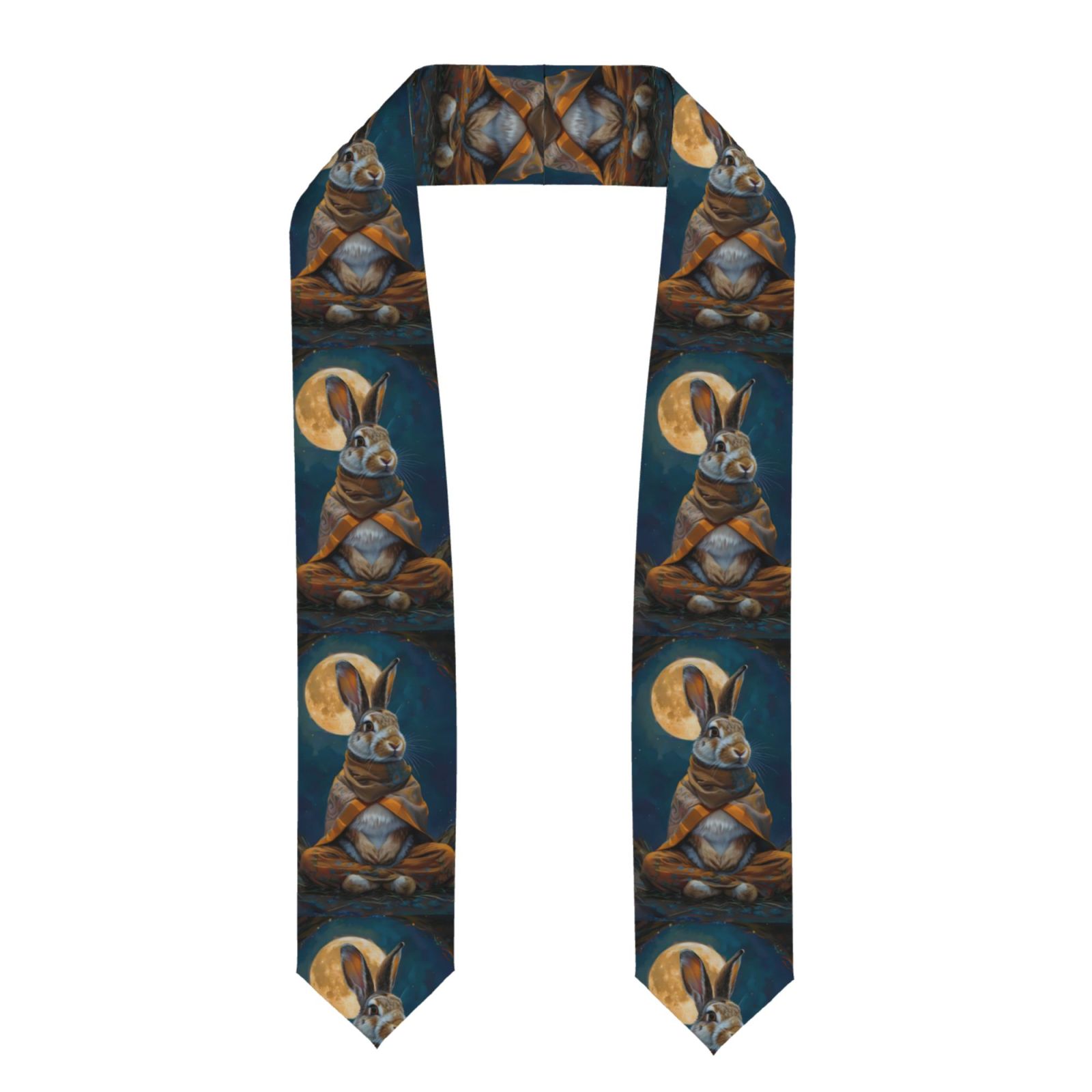 Fuzoiu Moon Night Sky Cute Rabbit Print Graduation Sash,Graduation ...