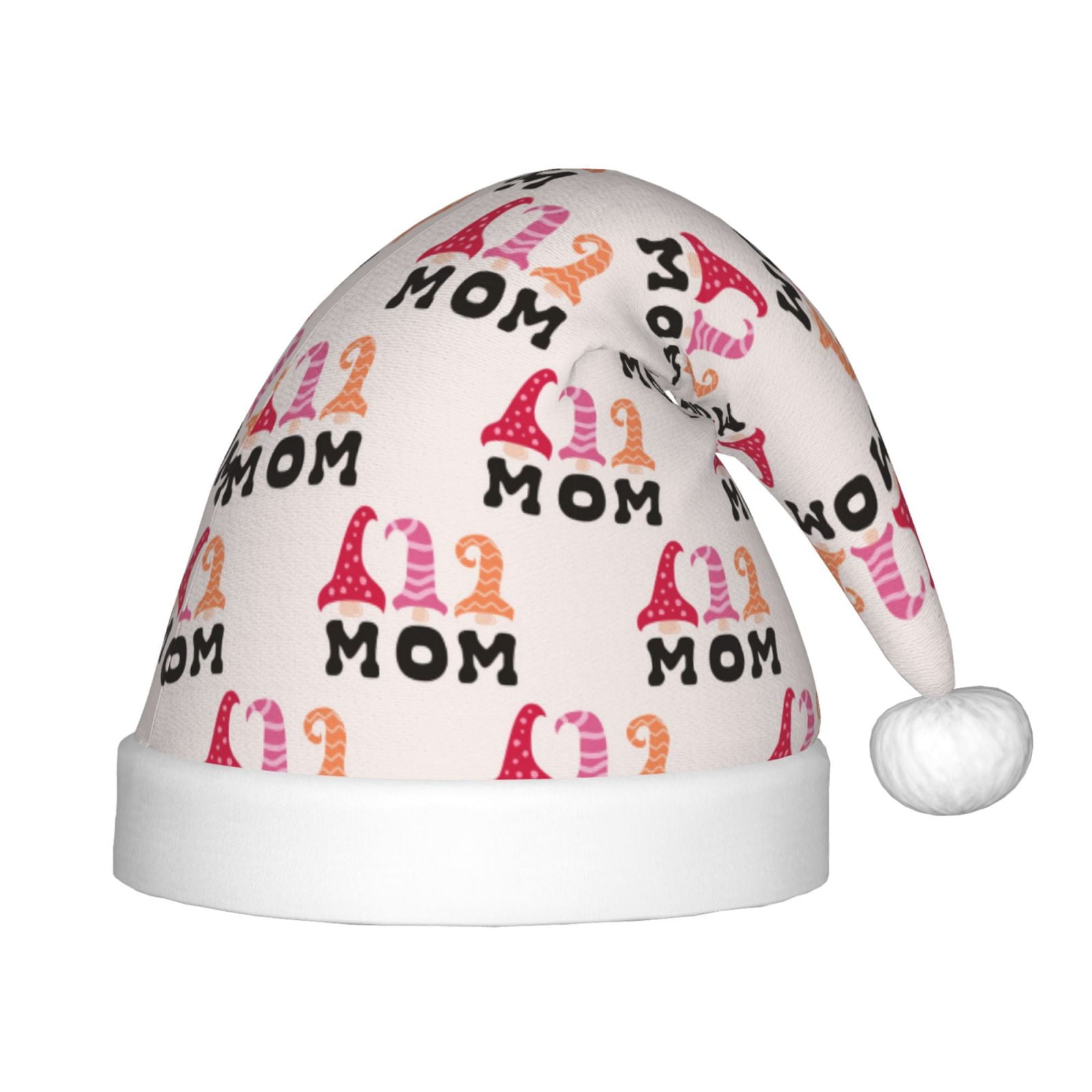 Fuzoiu Mothers Day Print Santa Hat Christmas Hat for kids,Santa Hats ...