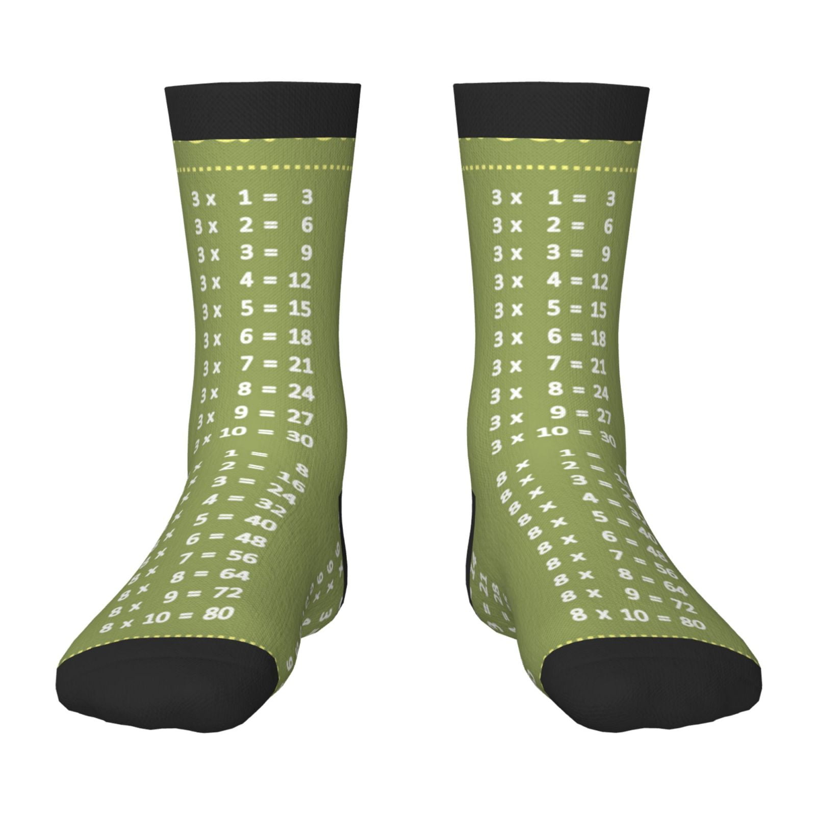 Fuzoiu Multiplication Table1 Print Kids Socks For Boys Girls,Grip Crew ...