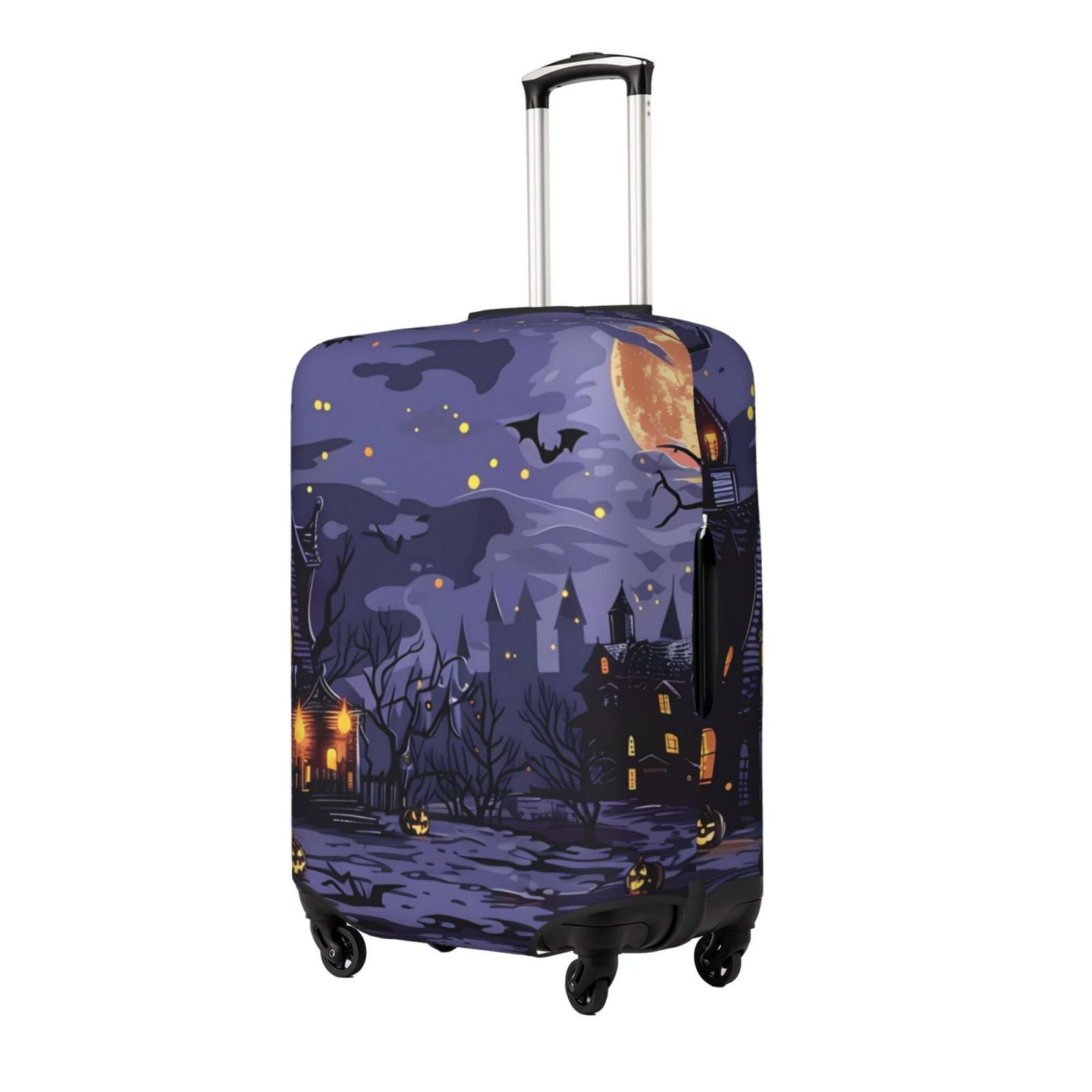 Fuzoiu Mystery House Halloween Night Print Suitcase Cover,Washable ...
