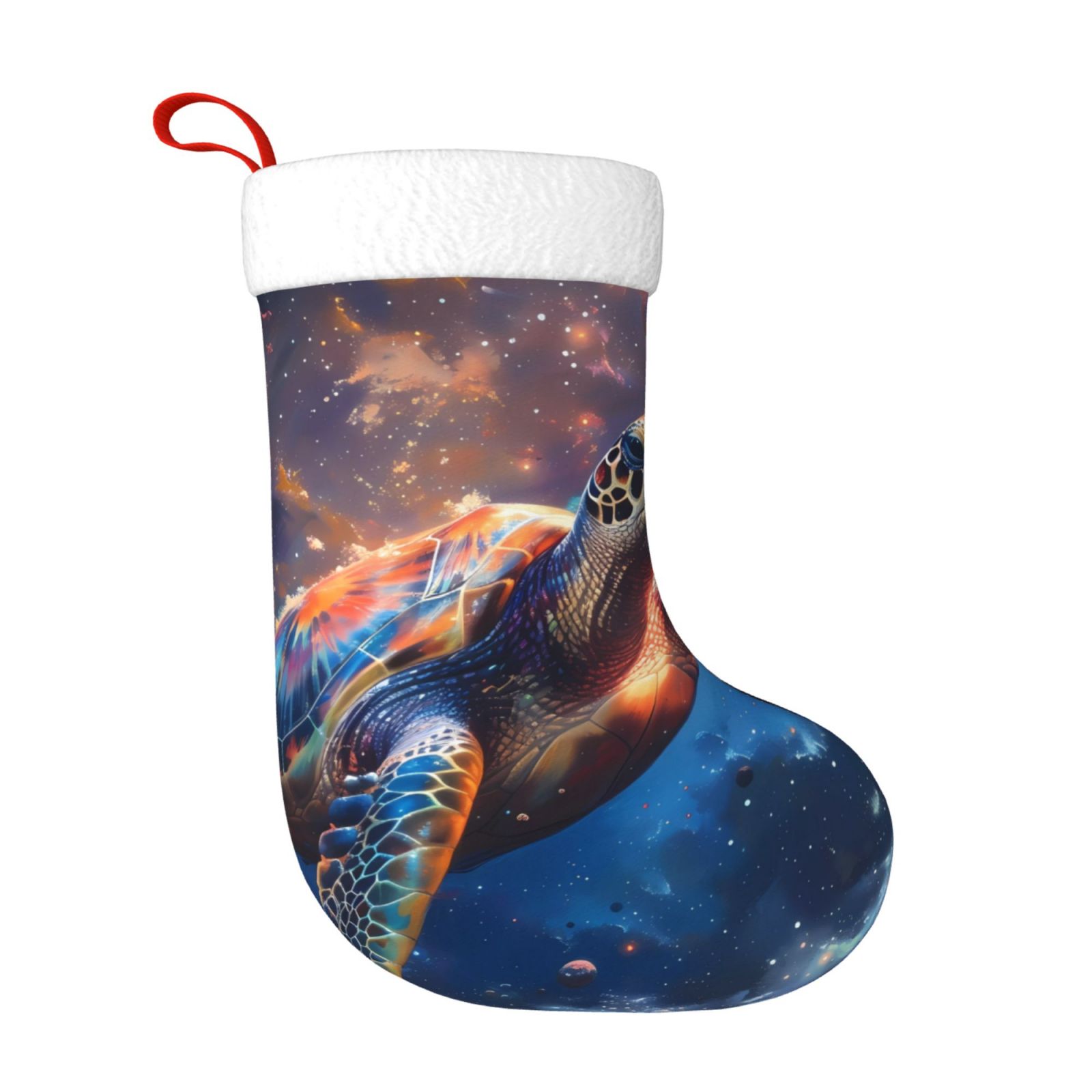 Fuzoiu Night Sky Turtle Print Christmas Stockings, Party Supplies ...