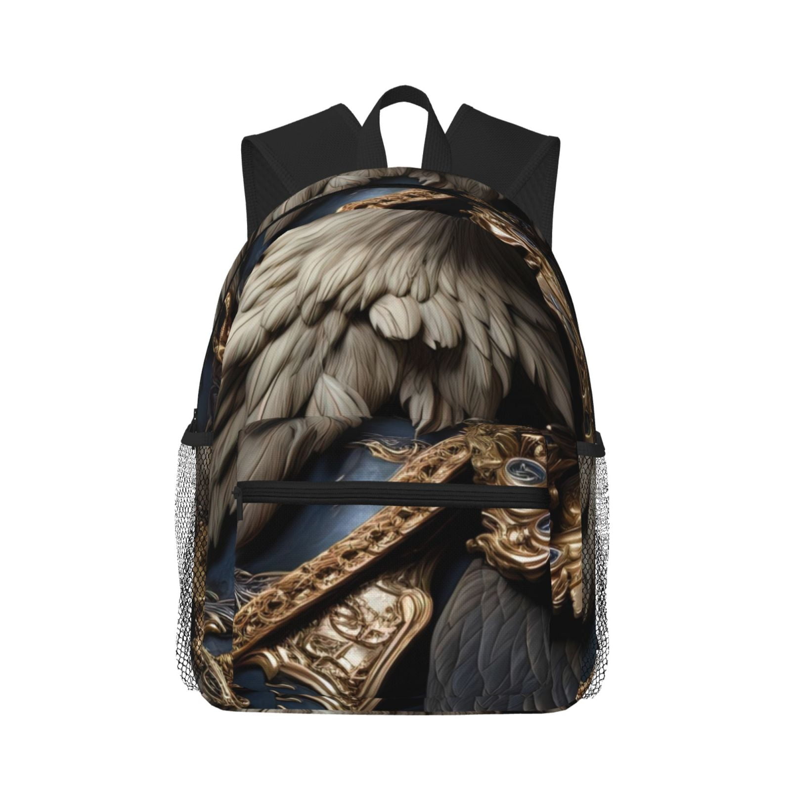 Fuzoiu Noble Style Bald Eagle Print School Backpack for Teens,Large ...