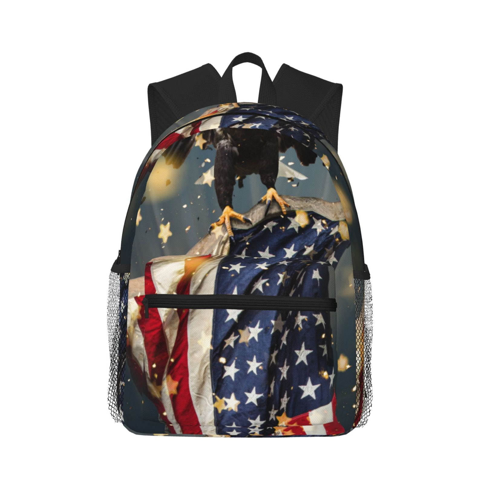 Fuzoiu North American Bald Eagle1 Print School Backpack for Teens,Large ...