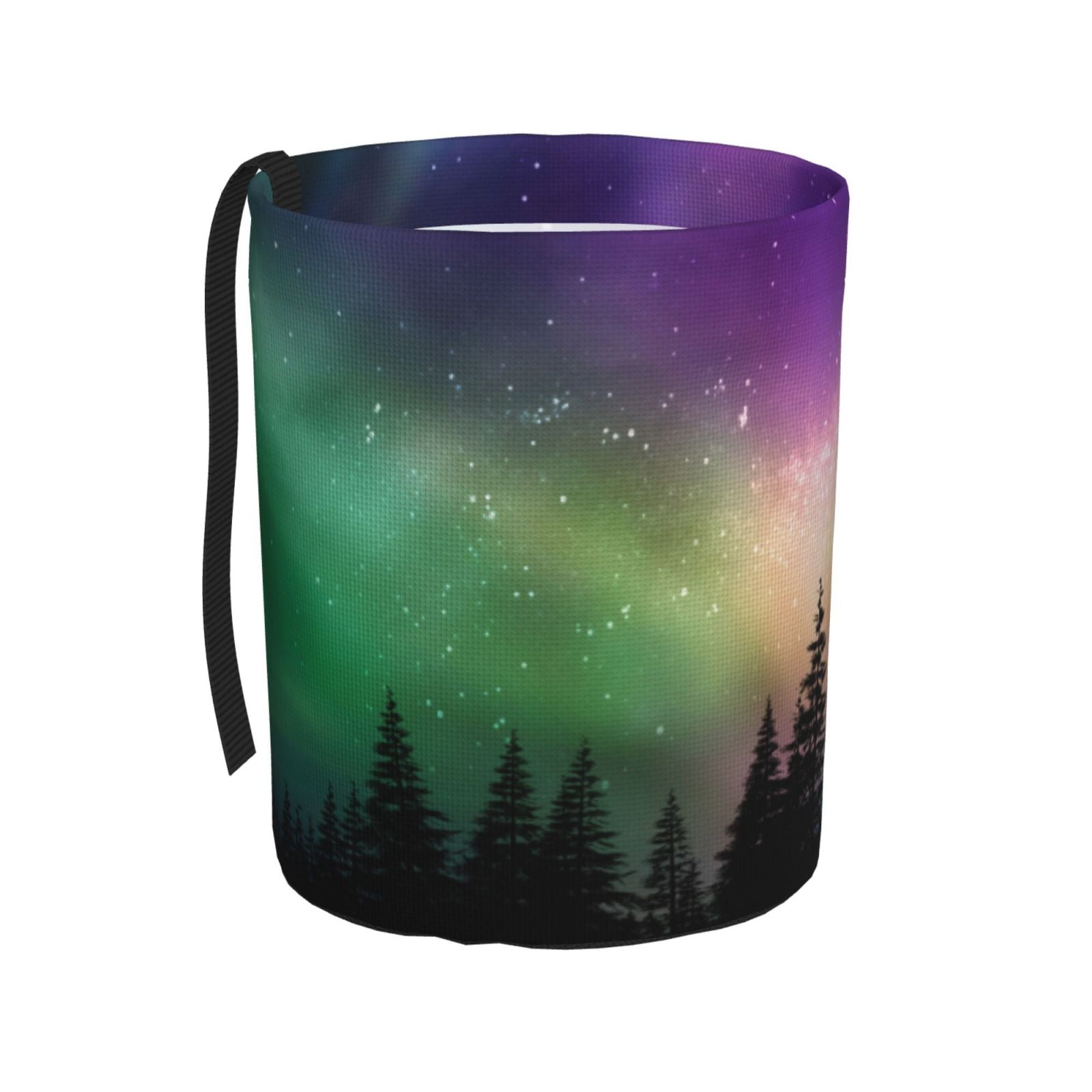 Fuzoiu Northern Lights Print Car Trash Can,Leakproof Car Trash Can ...