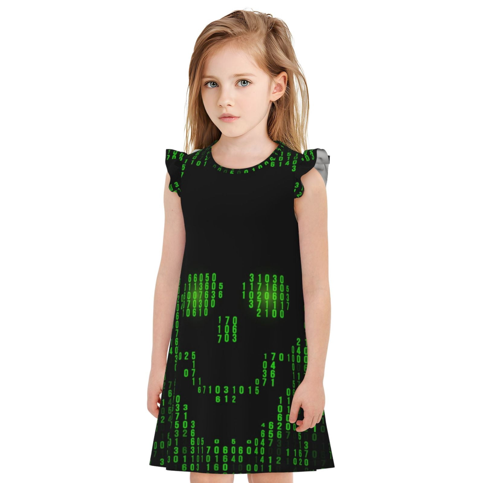 Fuzoiu Numbers Skull Print Girls' Nightgowns Pajamas Dress,Girls ...