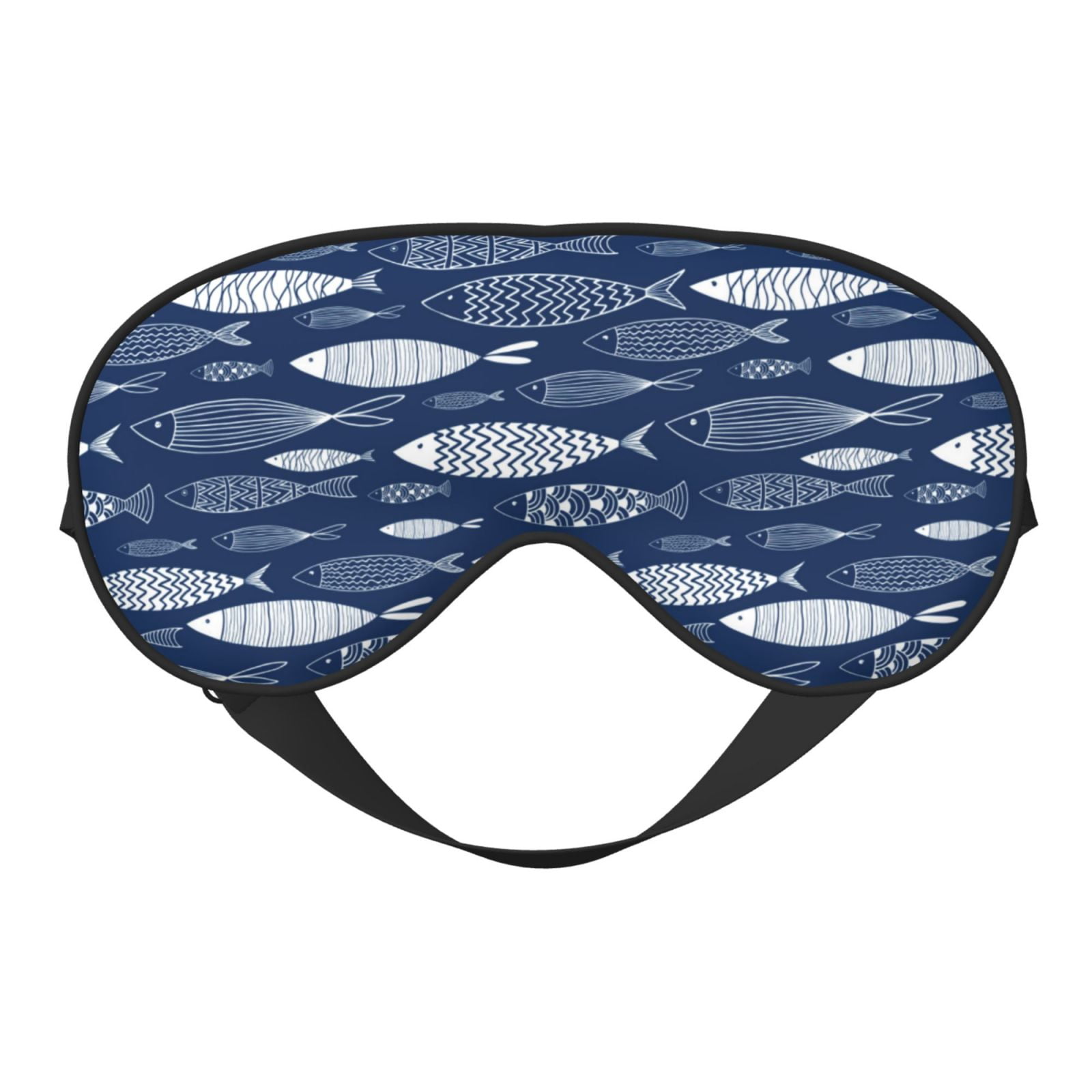 Fuzoiu Ornamental Fish Print Sleep Masks,Eye Masks with Adjustable ...