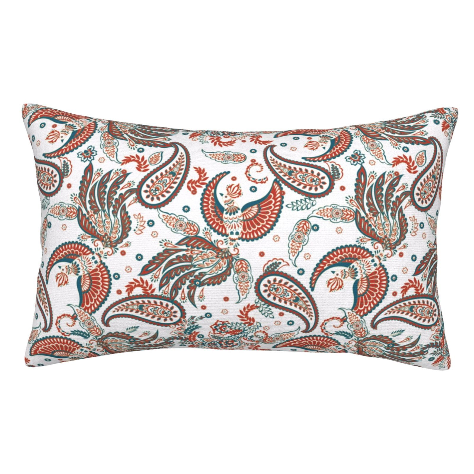 Fuzoiu Paisley Floral Print Pillow Case with Hidden Zipper,Pillow ...