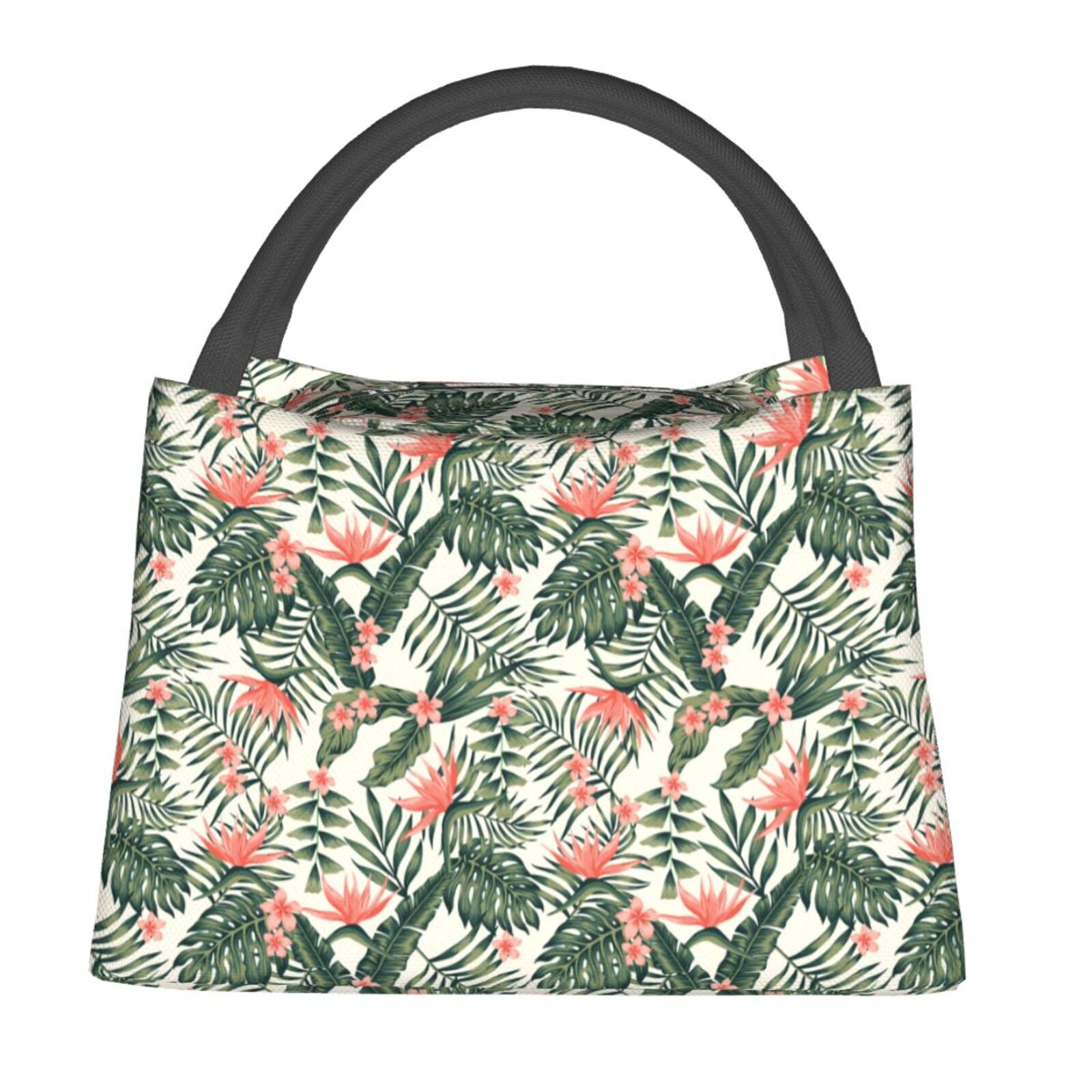 Fuzoiu Palm Trees and Tropical Print Portable Insulation Lunch Bag ...