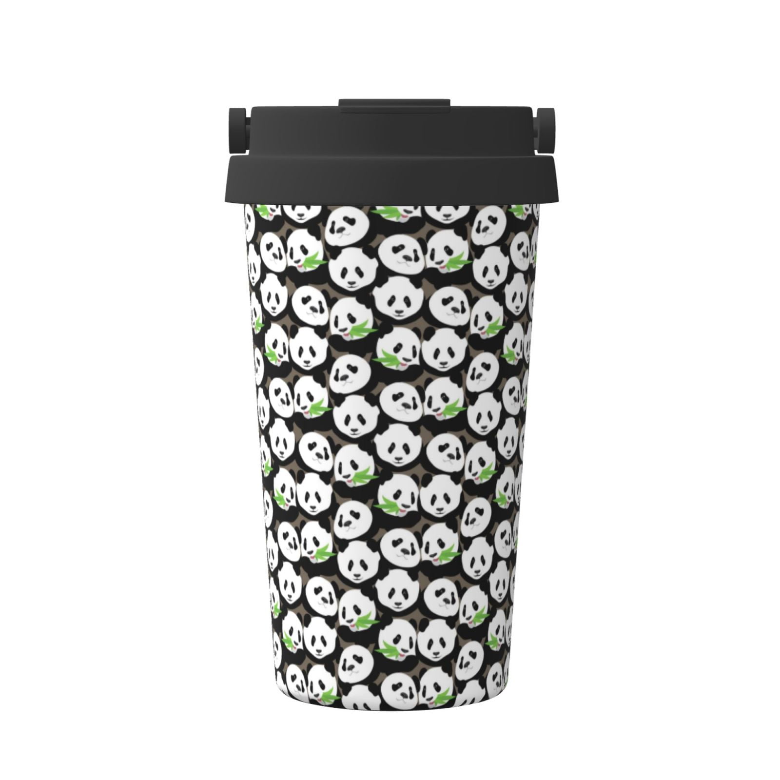 Fuzoiu Panda Bear Print Stainless Steel Travel Mug,Vacuum Insulated ...