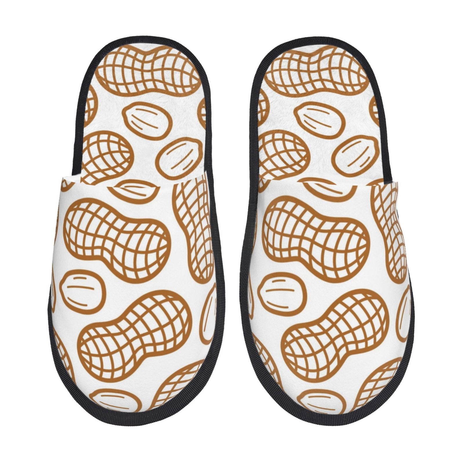 Fuzoiu Peanuts7 Print Unisex Furry Slippers,Plush Indoor Shoes,Trendy ...