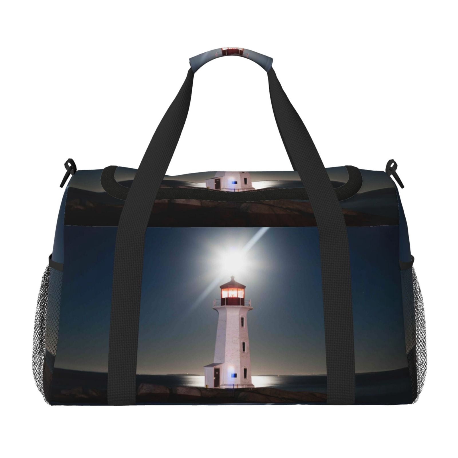 Fuzoiu Peggy's Cove Lighthouse Print Travel Duffle Bag,Carry On Tote ...