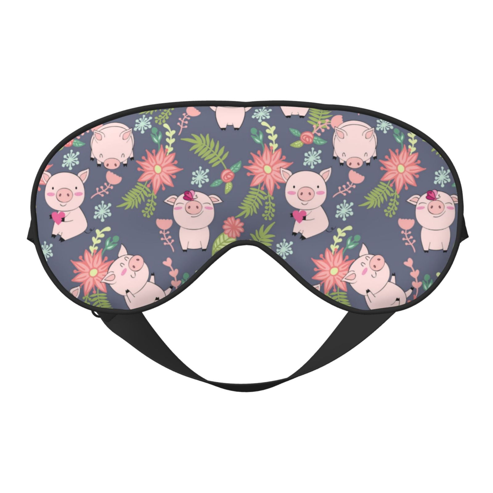 Fuzoiu Pigs 1 Print Sleep Masks,Eye Masks with Adjustable Strap for ...