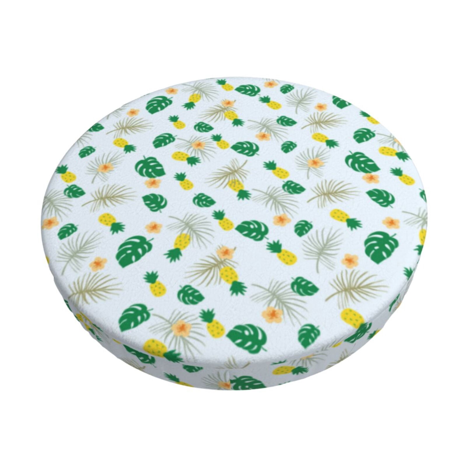 Fuzoiu Pineapple Print Bar Stool Cushions, Super Breathable Round Bar ...