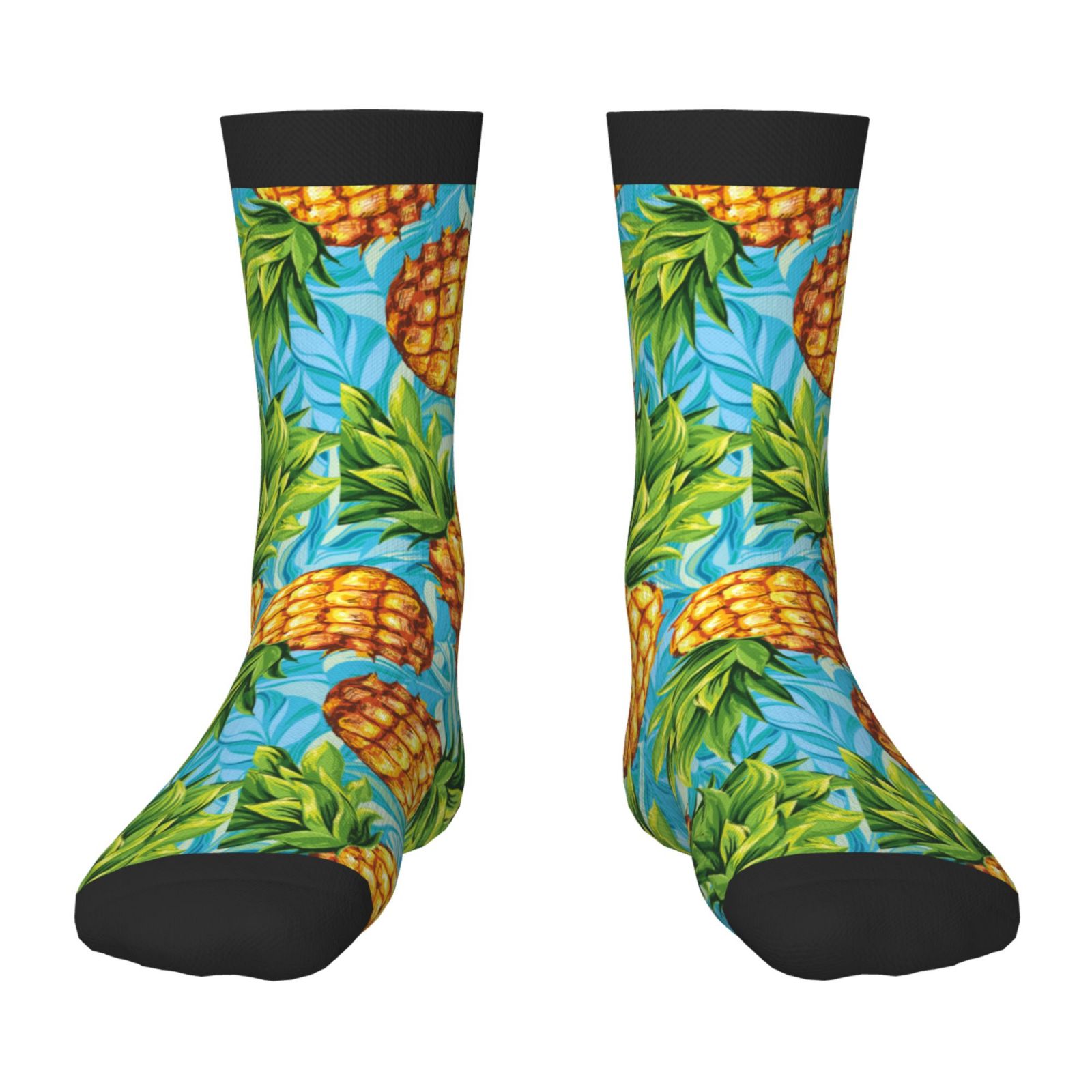 Fuzoiu Pineapple Print Kids Socks For Boys Girls,Grip Crew Socks with ...