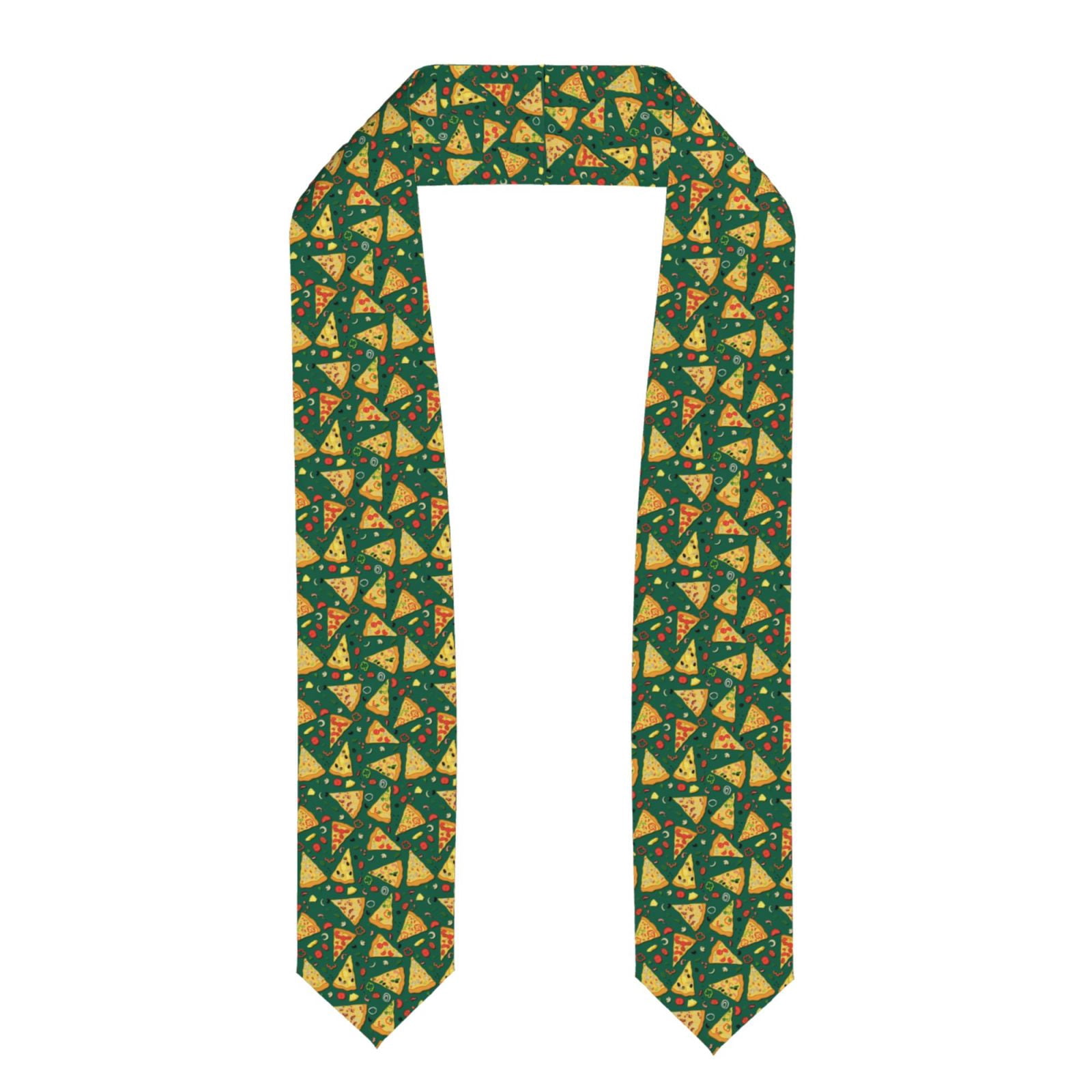 Fuzoiu Pizza Print Graduation Sash,Graduation Stole,Unisex Adult ...