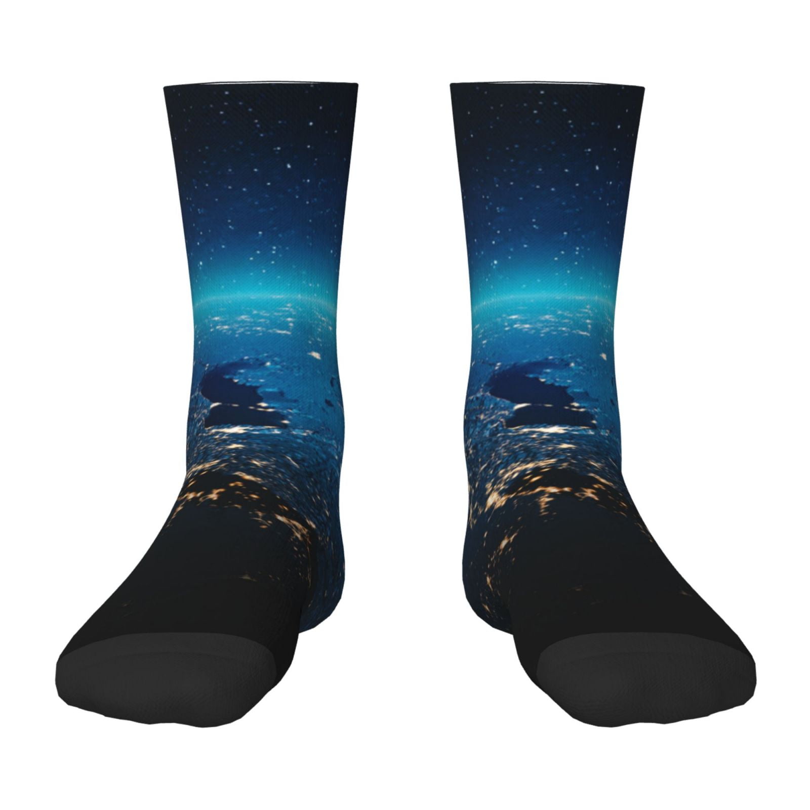Fuzoiu Planet Earth Print Kids Socks For Boys Girls,Grip Crew Socks ...