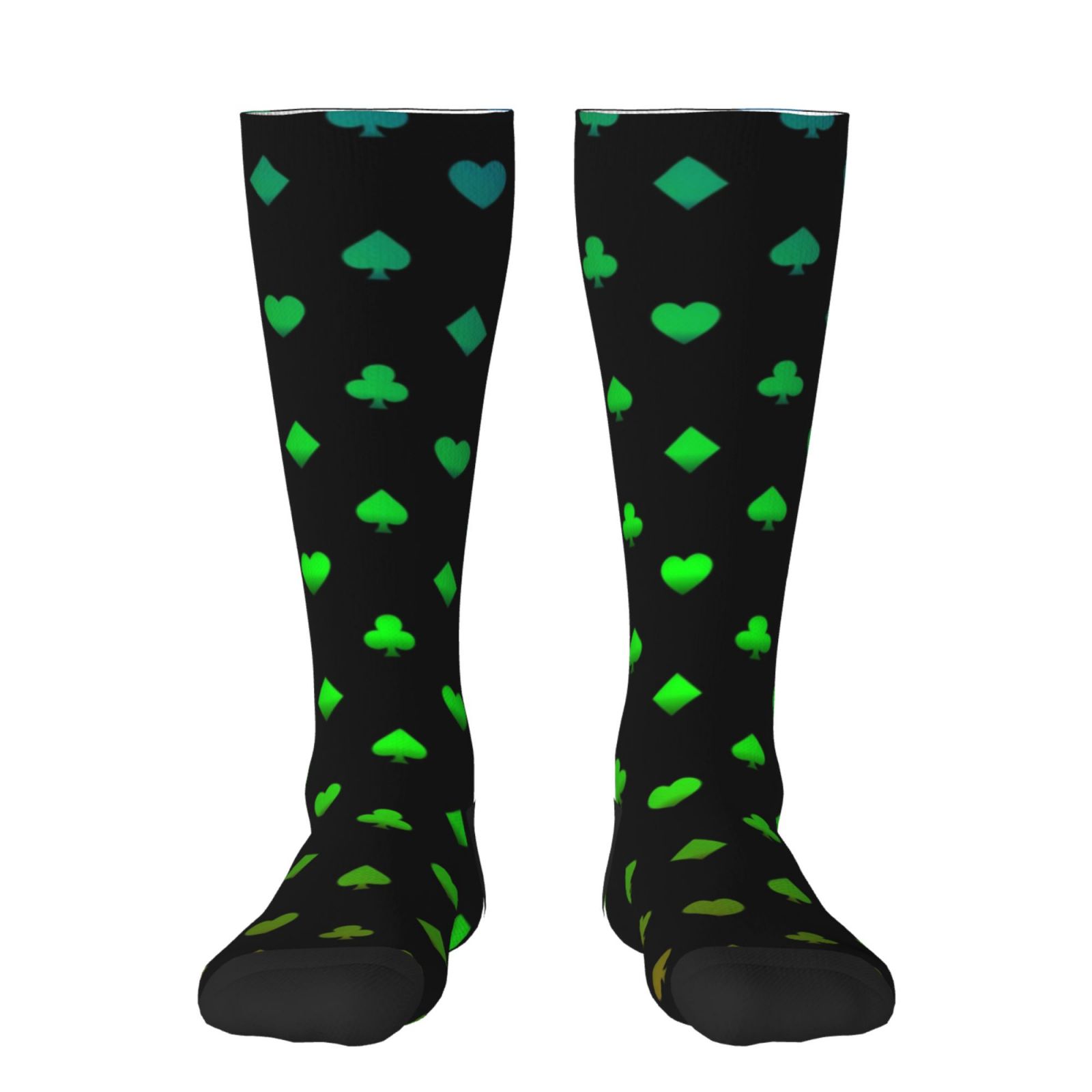 Fuzoiu Poker Shapes Print Adult Stockings,Crew Socks,Unisex Fashion ...