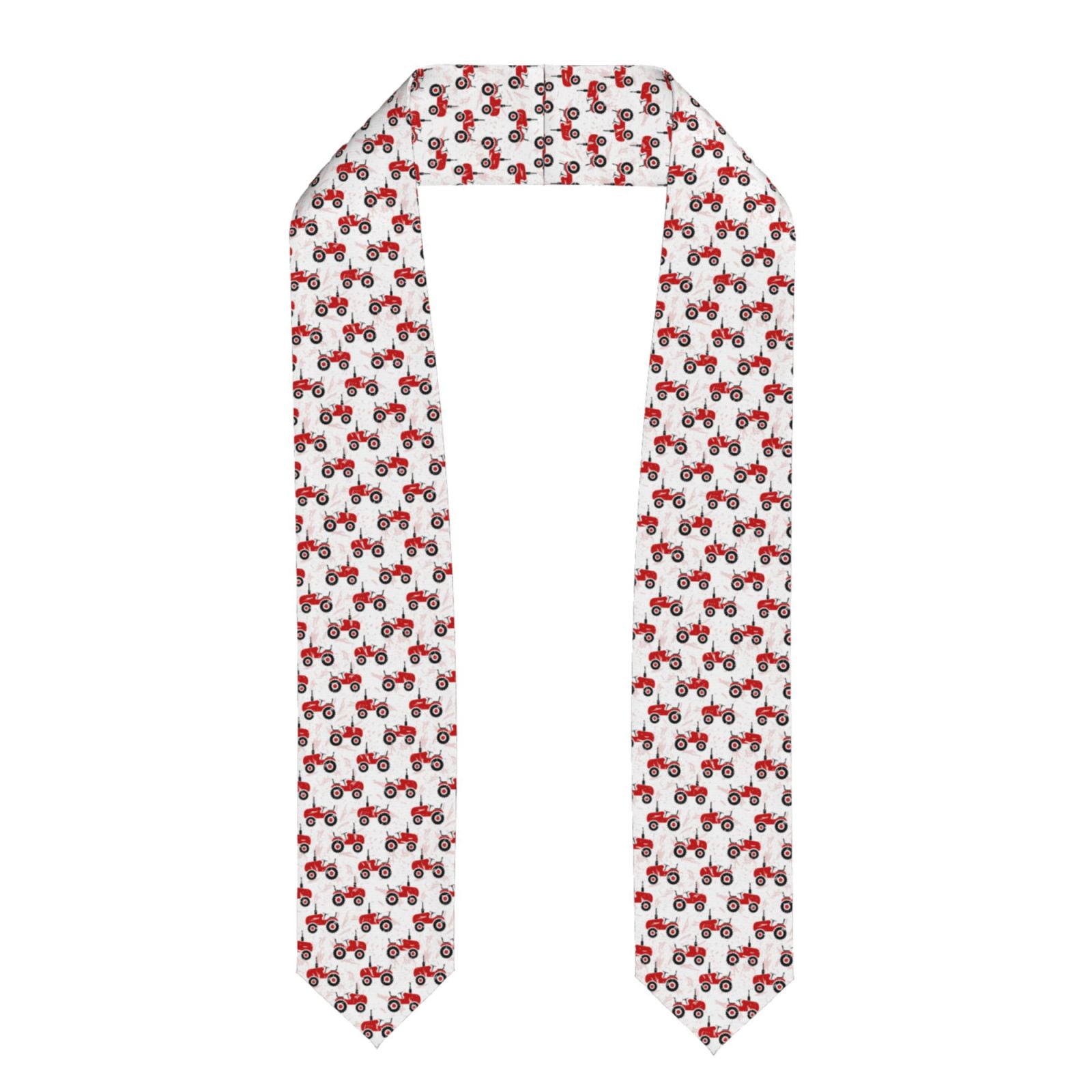 Fuzoiu Red Wheeled Tractors Print Graduation Sash,Graduation Stole ...