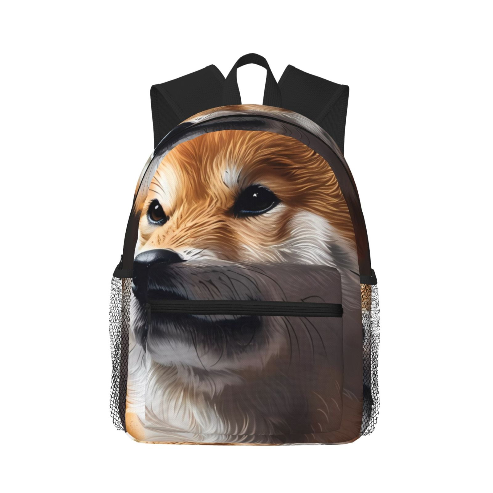 Fuzoiu Regal Shiba Inu Print School Backpack for Teens,Large Bookbag ...