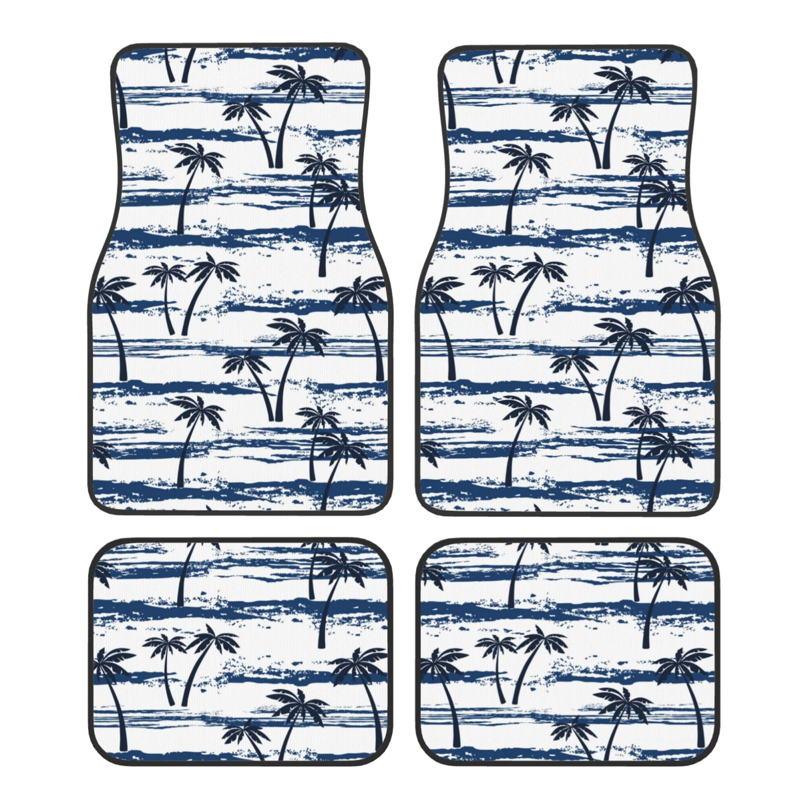 Fuzoiu Retro Coconut Tree Print Carpet Floor Mats for Car,Car Foot Mat ...