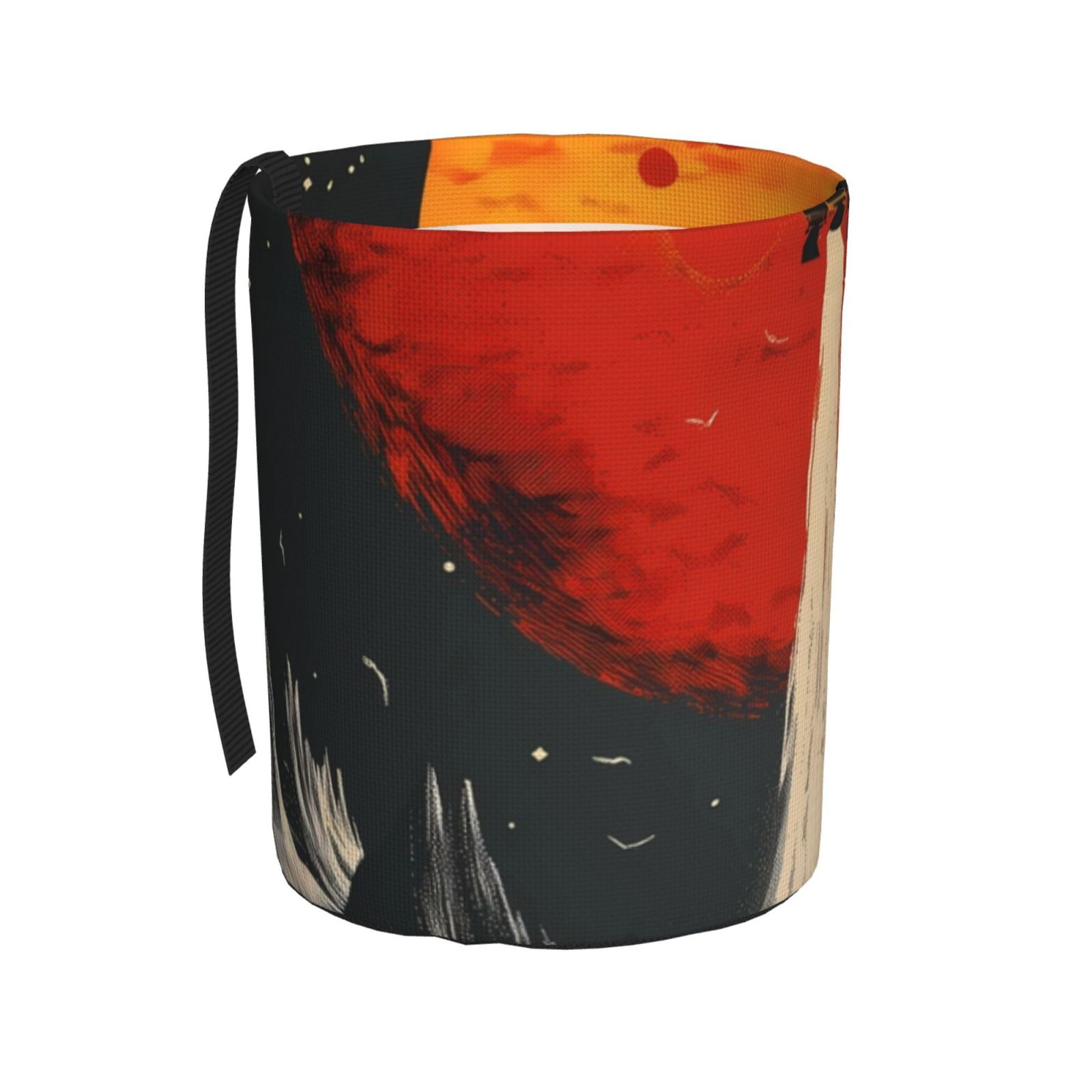 Fuzoiu Retro Space Rocket Launch Print Car Trash Can,Leakproof Car ...