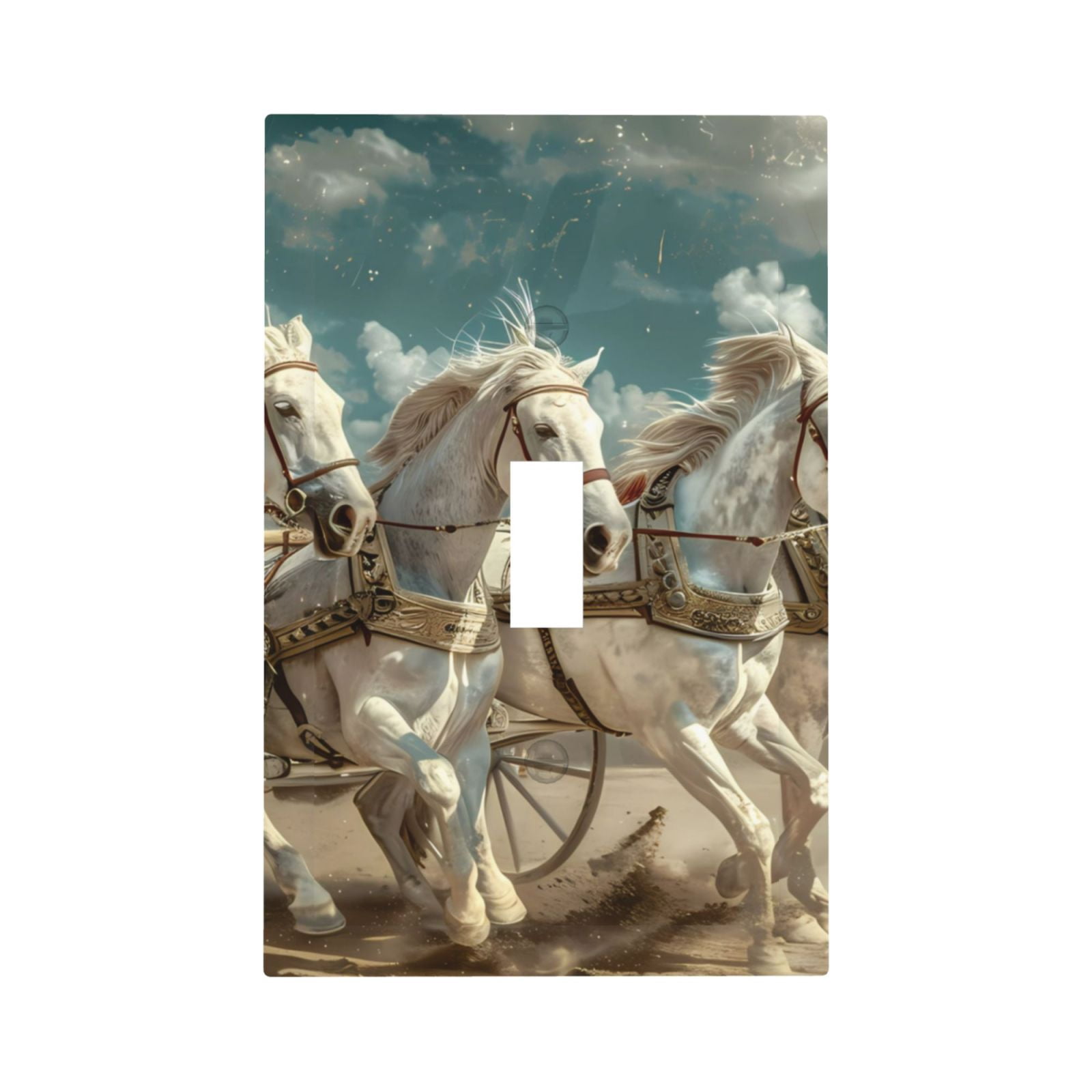 Fuzoiu Roman Chariot Horse Race Print Single Duplex Outlet Cover Plate ...