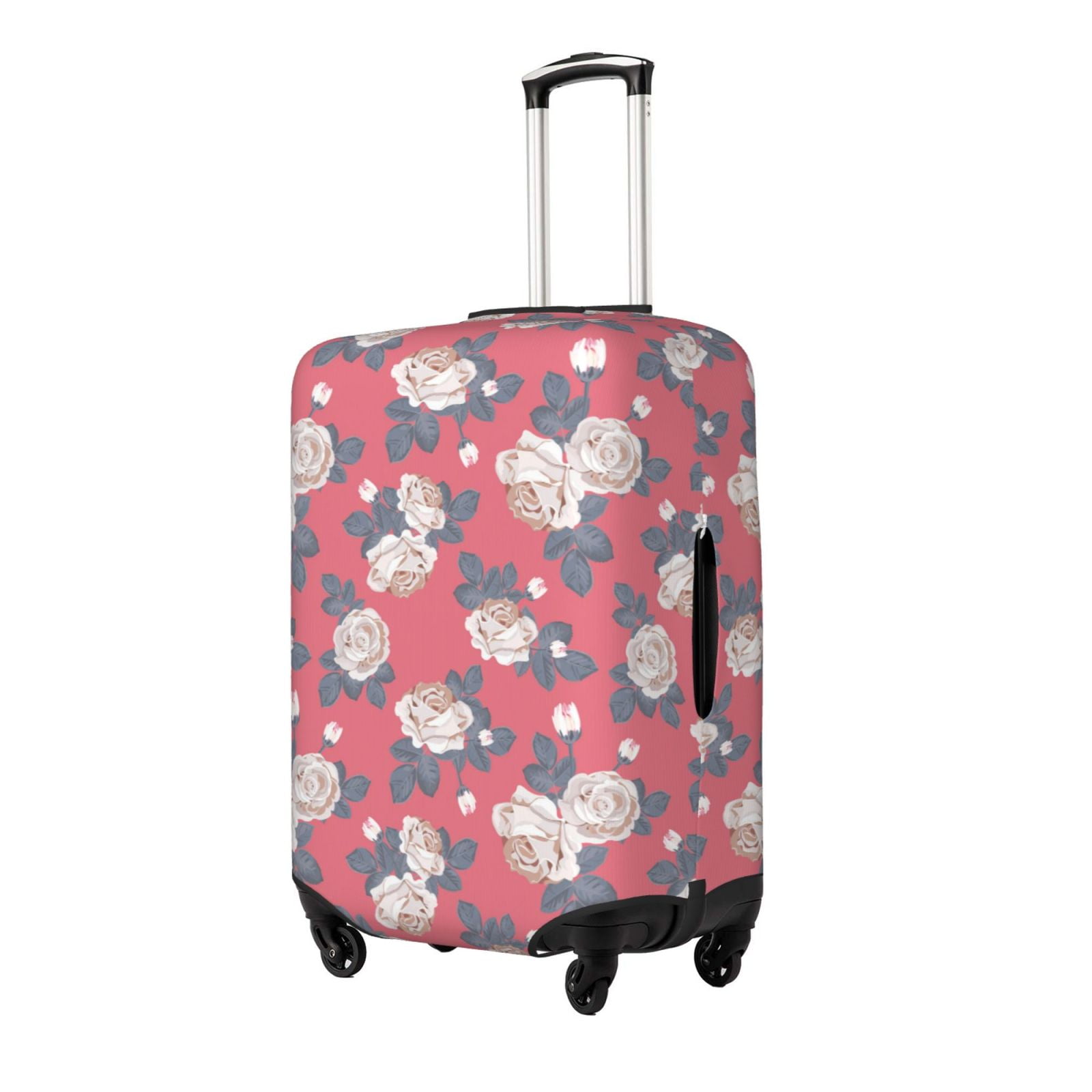 Fuzoiu Rose Flowers Print Suitcase Cover,Washable Luggage Covers for ...