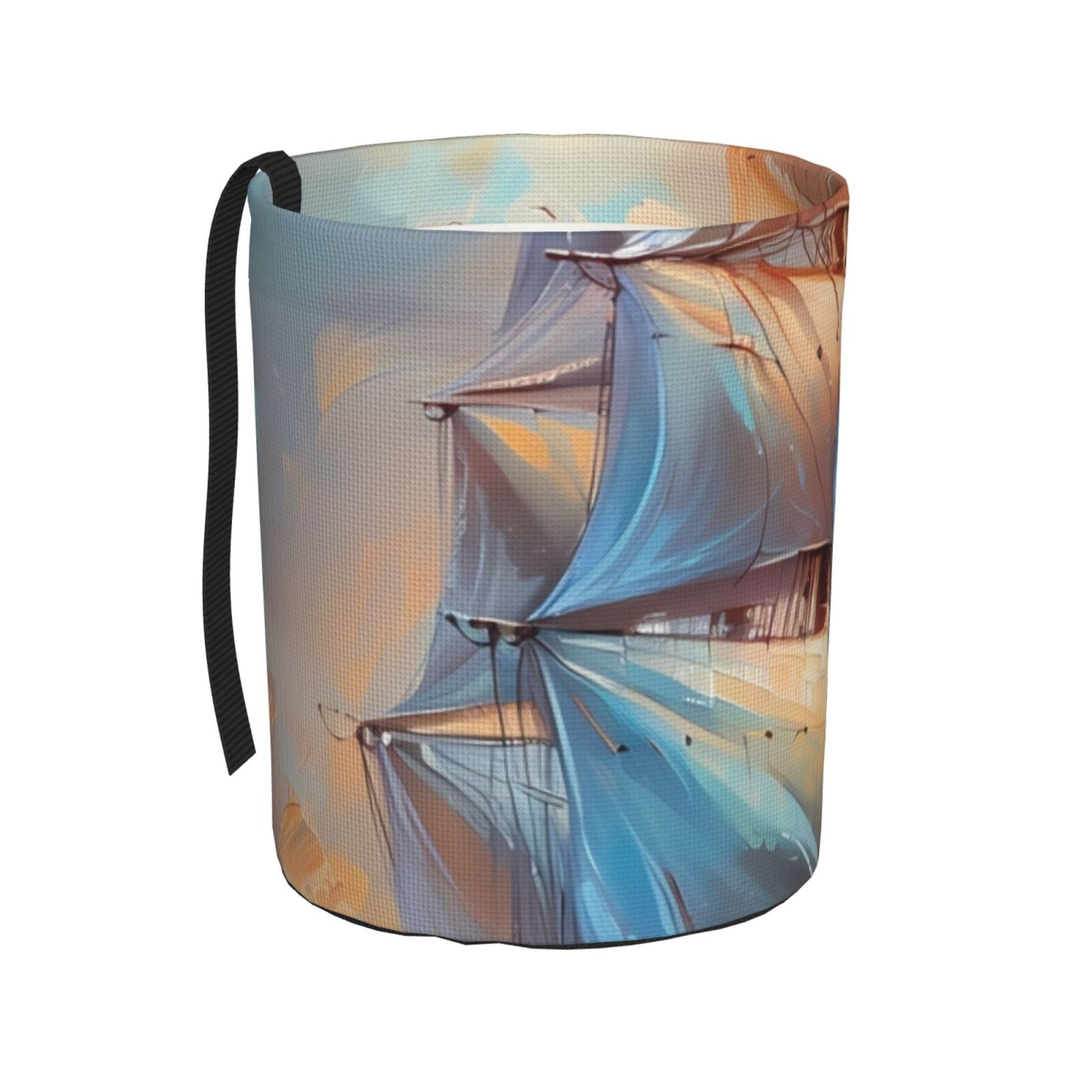 Fuzoiu Sailing Ship Ocean Sunset Print Car Trash Can,Leakproof Car ...