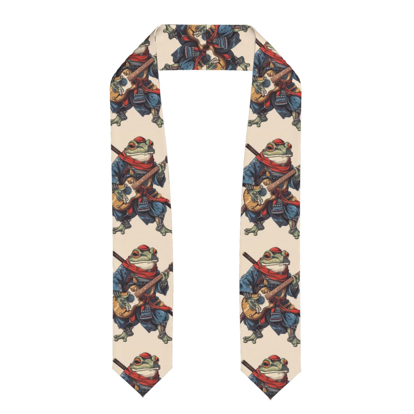 Fuzoiu Samurai Frog Guitar Print Graduation Sash,Graduation Stole ...