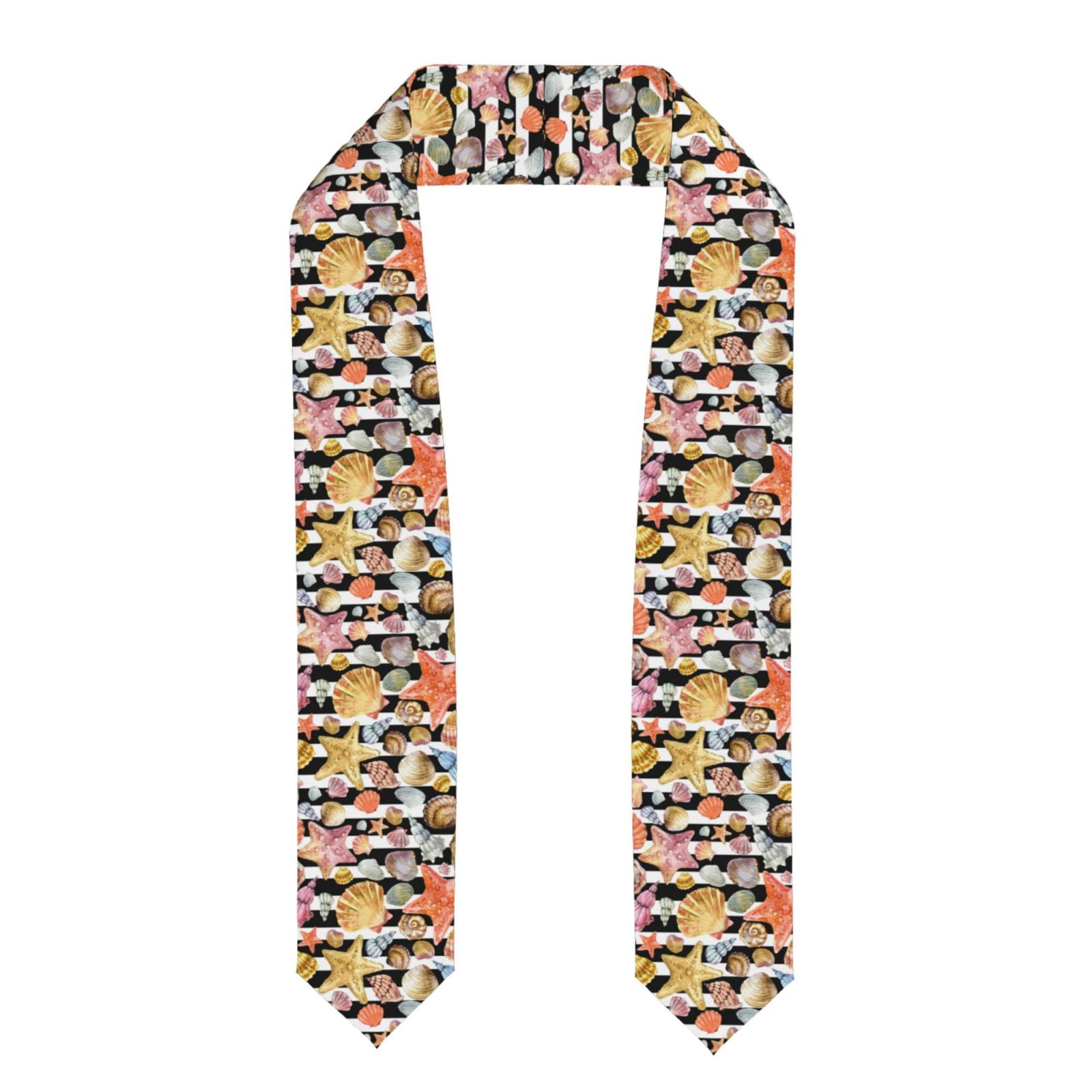 Fuzoiu Sea Shell Print Graduation Sash,Graduation Stole,Unisex Adult ...