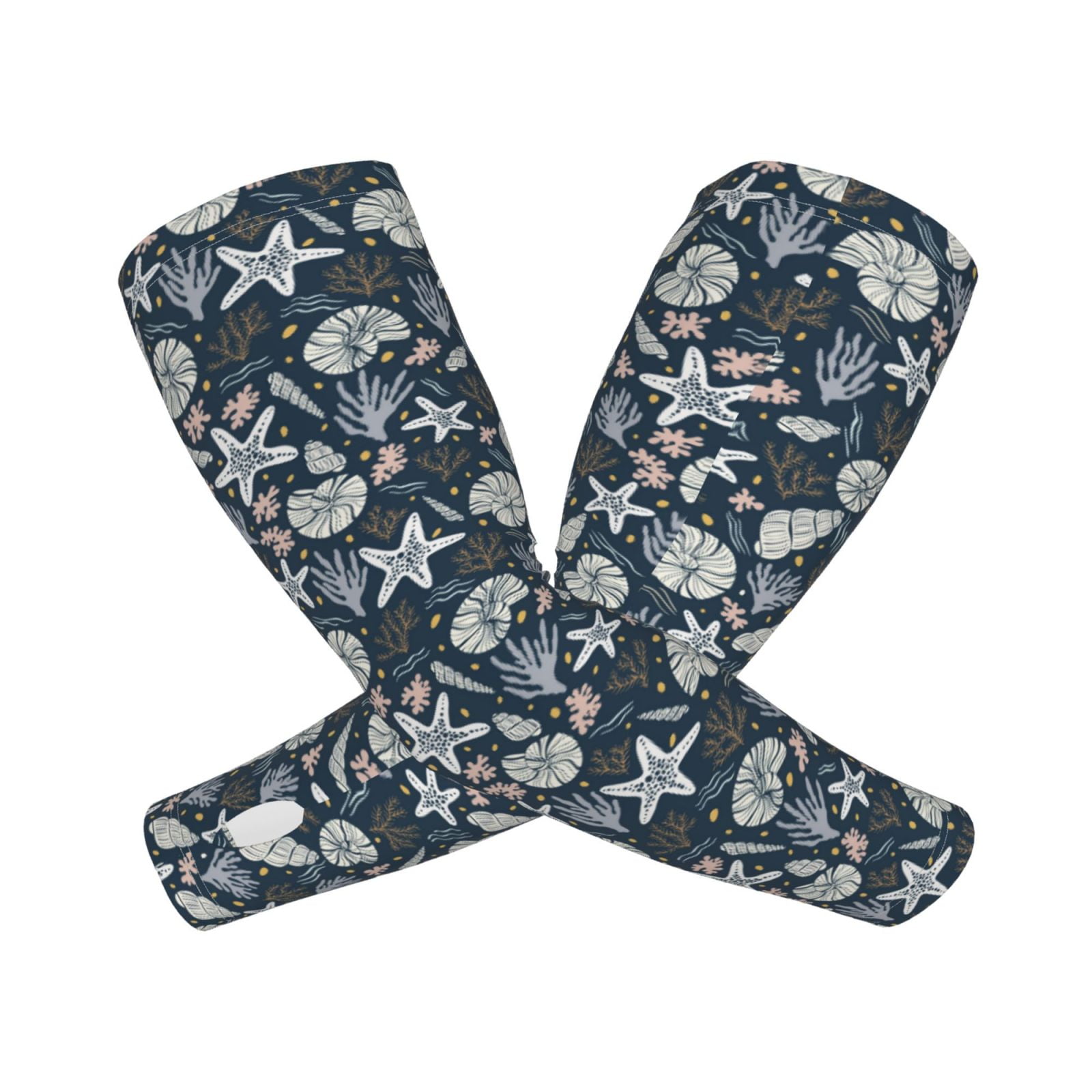 Fuzoiu Sea Shells 1 Print Cooling Sleeves for Sun Protection,UV Cooling ...