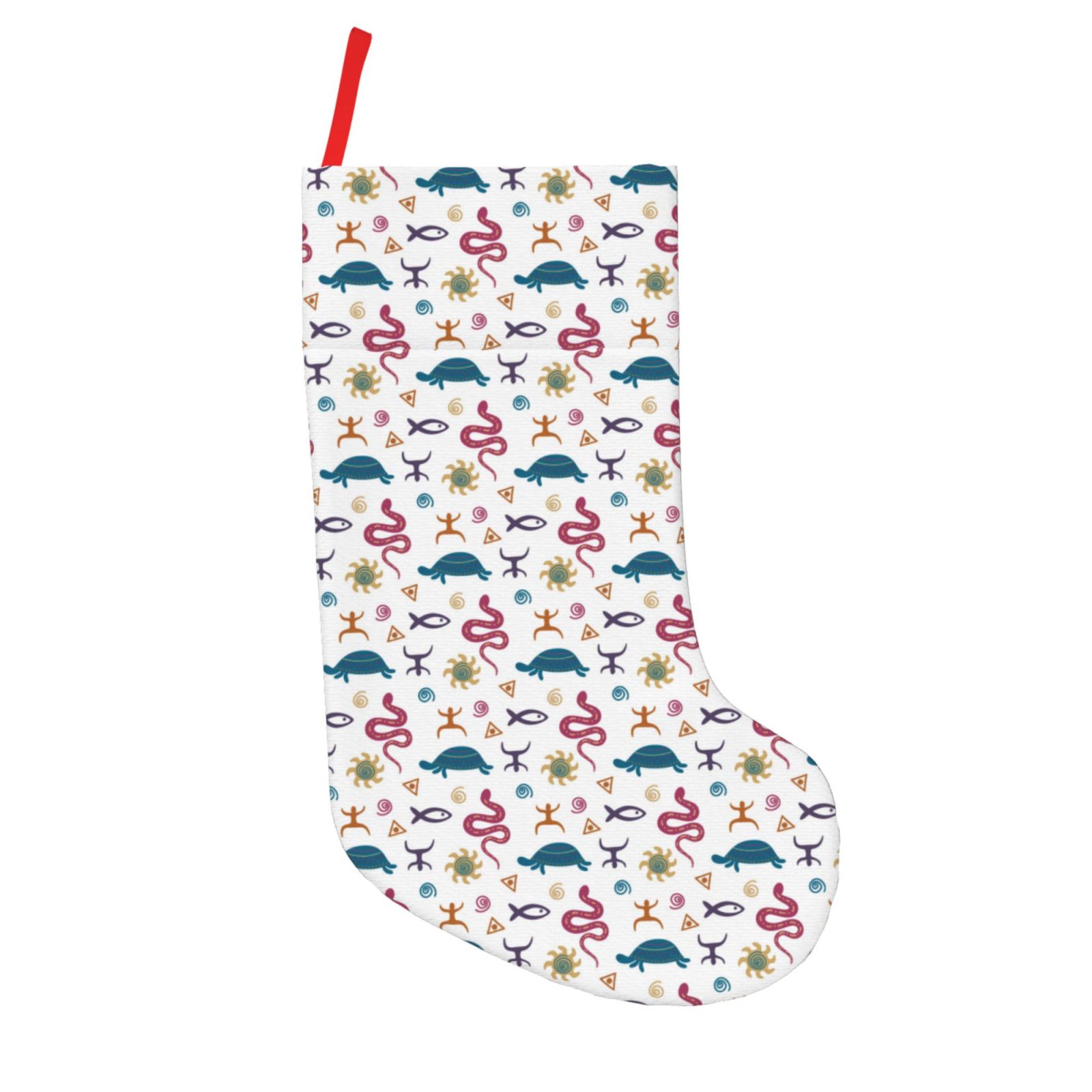 Fuzoiu Sea Turtle Print 18 inches Christmas Stockings, Personalized ...