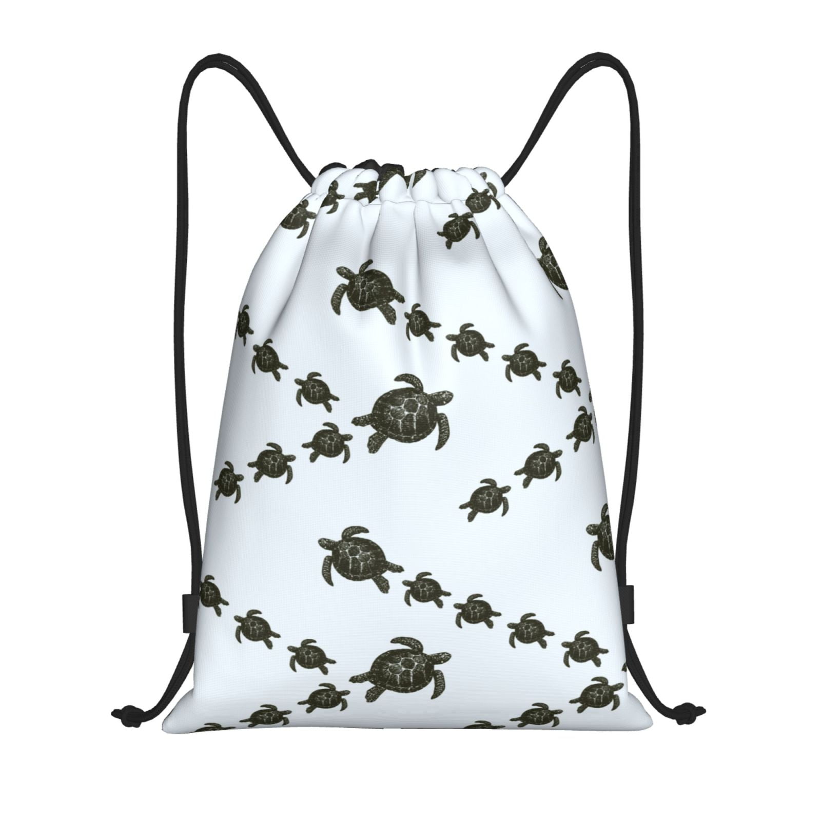 Fuzoiu Sea Turtle Print Drawstring Backpack for Gym, Travel, Yoga ...