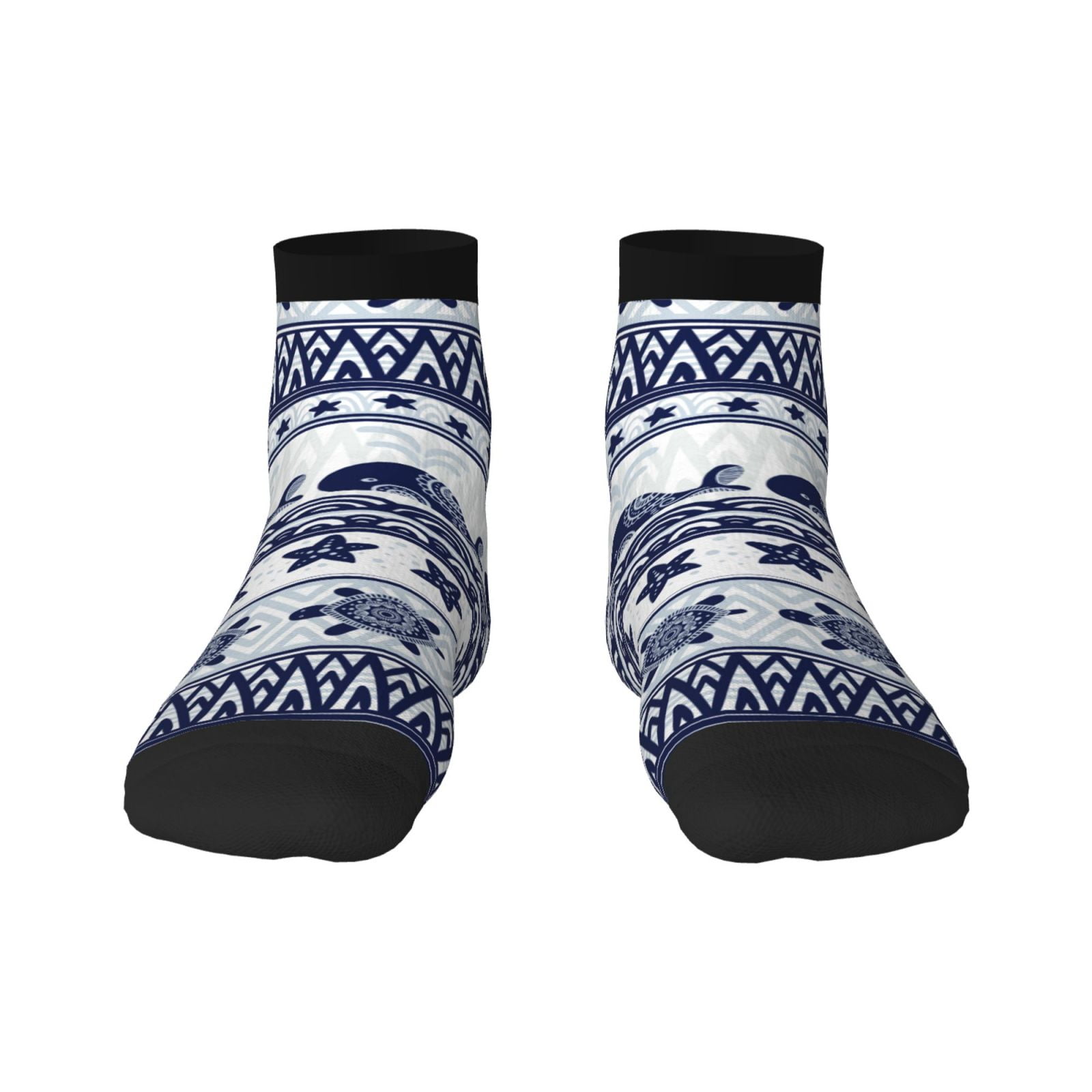 Fuzoiu Sea Underwater Animals1 Print Adult Socks, Crew Moisture-wicking ...